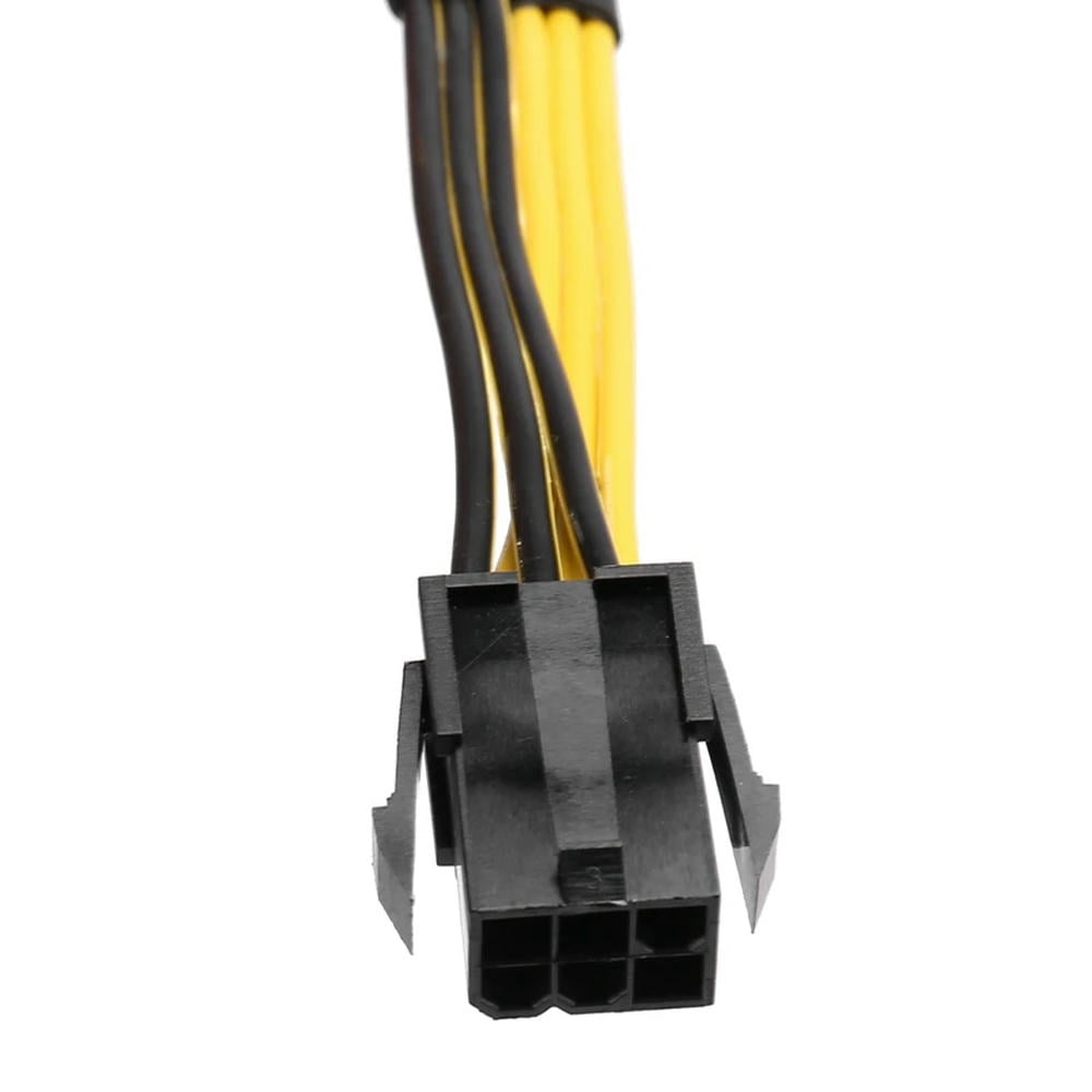 FOR Pcie GPU 6Pin 1 To 4 Way 6+2Pin Female To Male Extension Cable PCI ...
