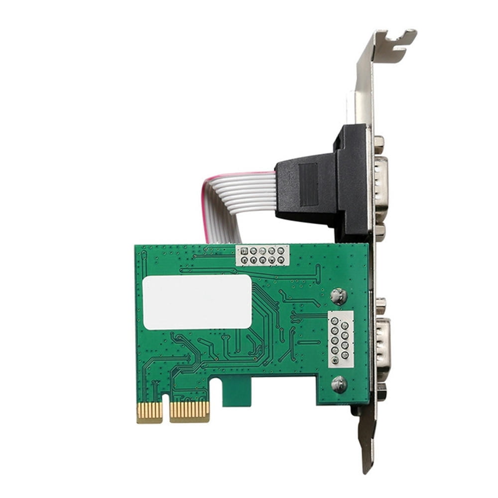FOR Pcie to Two Serial Ports RS232 Interface Industrial Control Computer Expansion Card Adapter ...