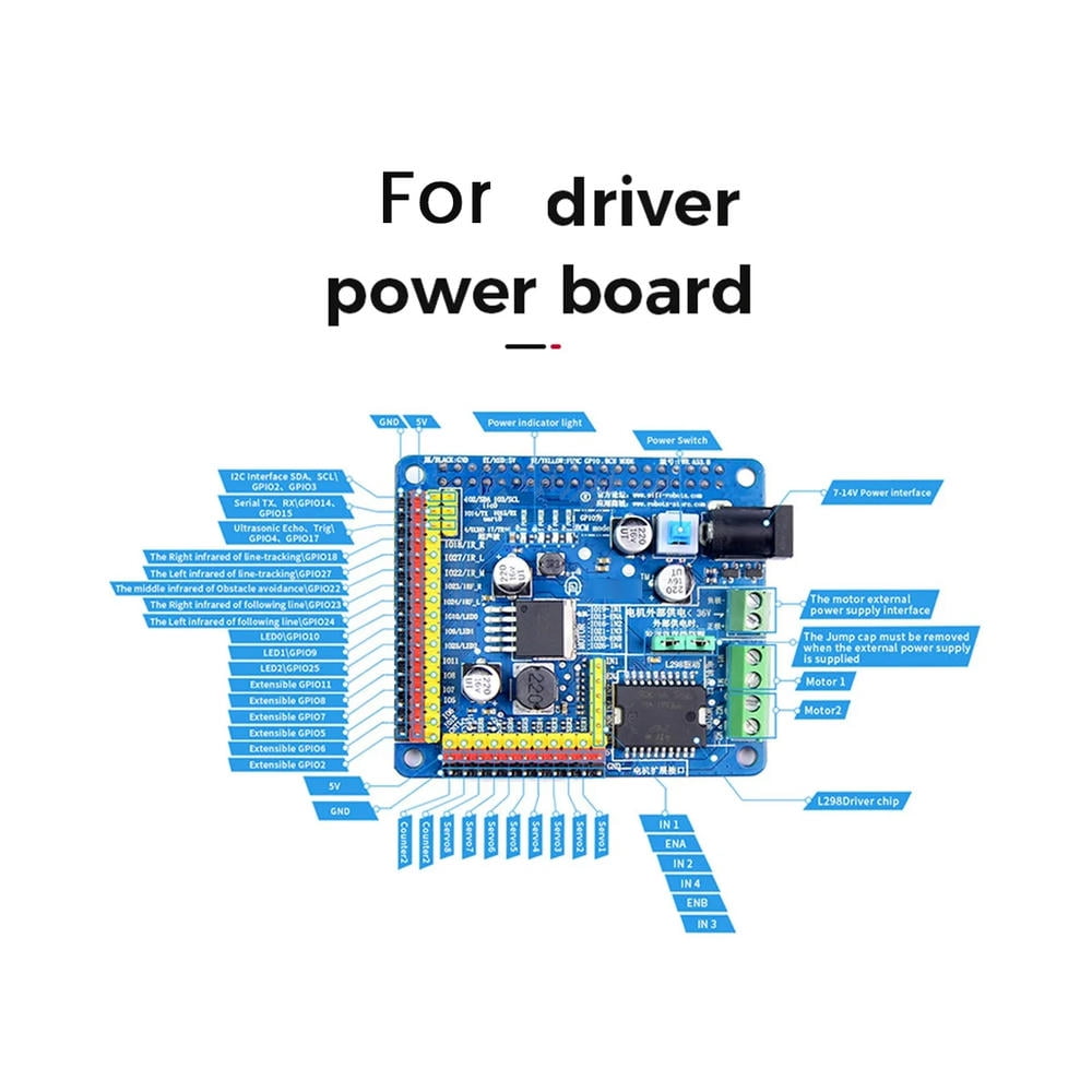 FOR Pi 4B DS Wi-Fi Robot Smart Car Robot WIFI Smart Camera Electronic ...