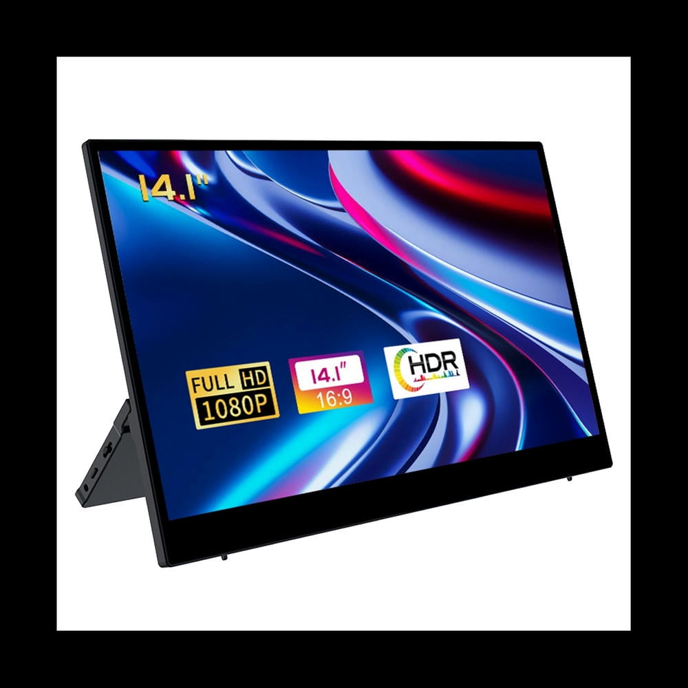 FOR Portable Monitor 14.1 Inch 1080P Full HD Laptop External Second ...