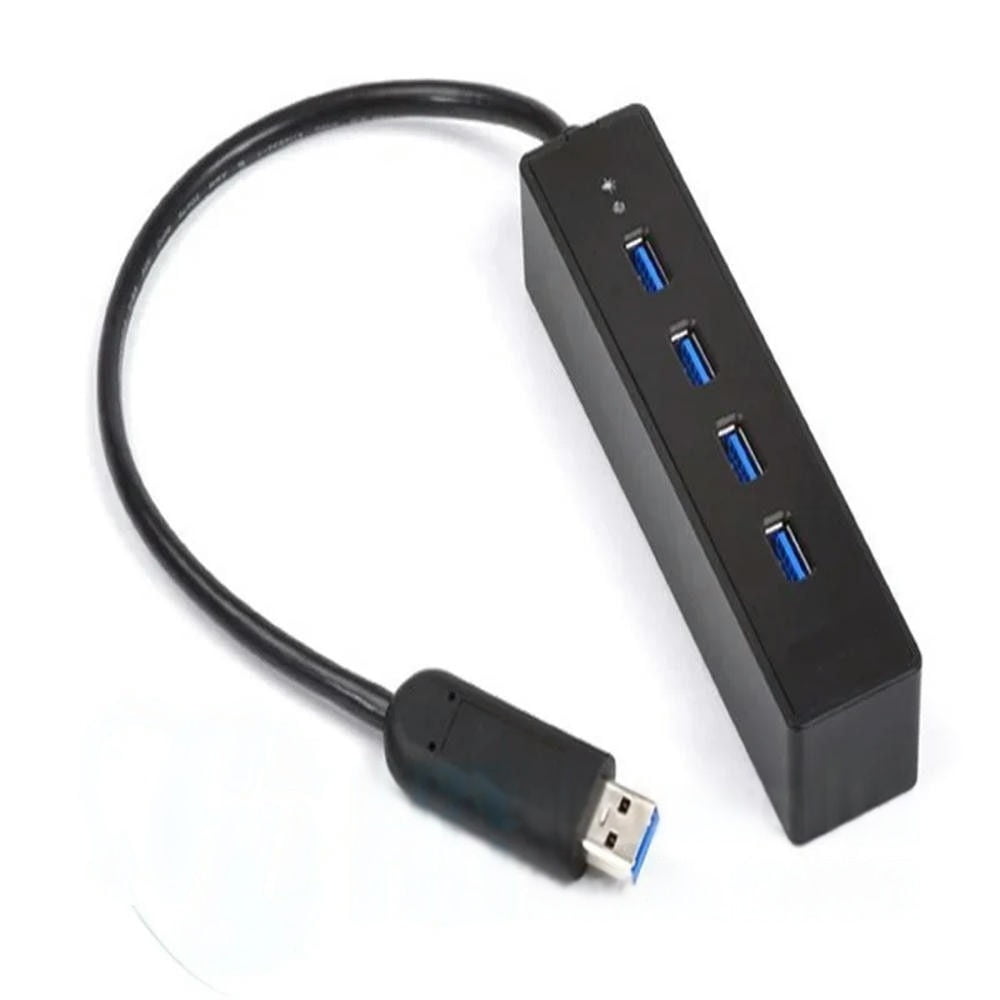 FOR Portable Super Speed 4 ports USB 3.0 Hub LED Indicator 5Gbps -swap ...
