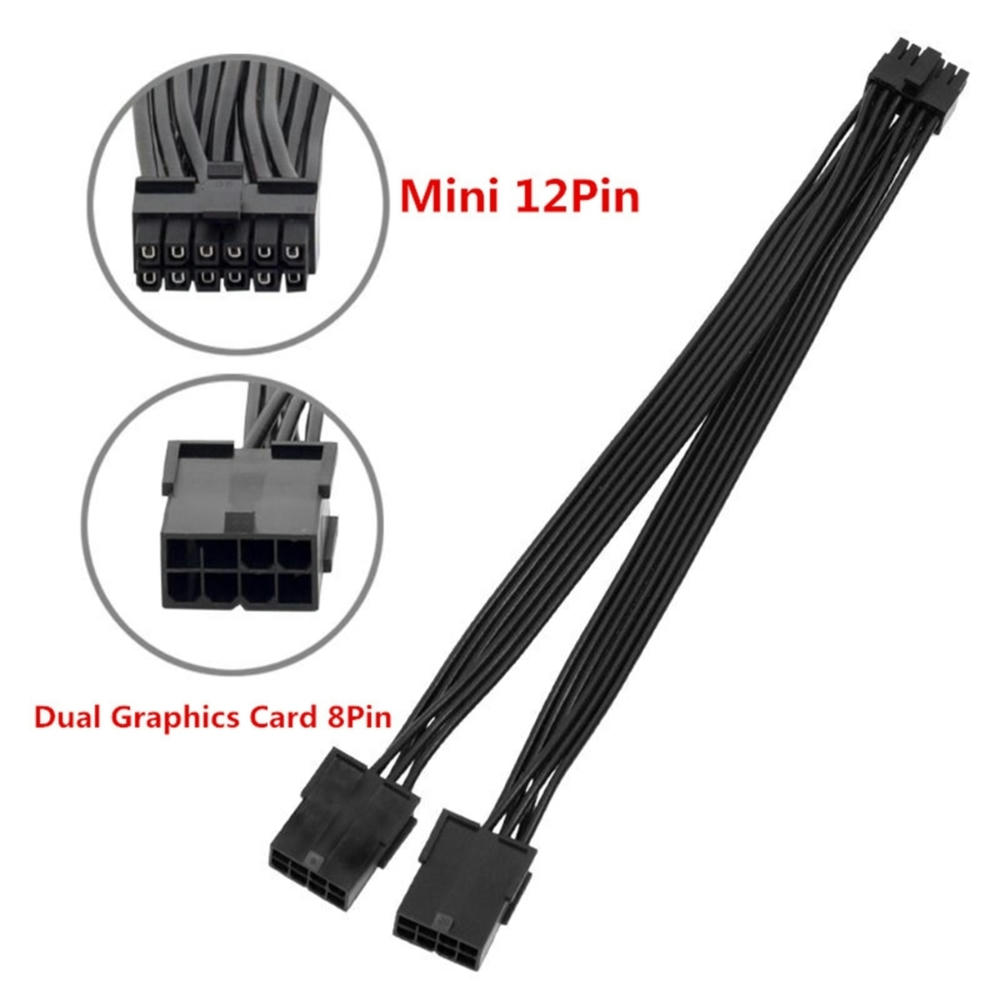 FOR Power Cable 8PIN Female to GPU Video Card Mini 12PIN for Graphics ...