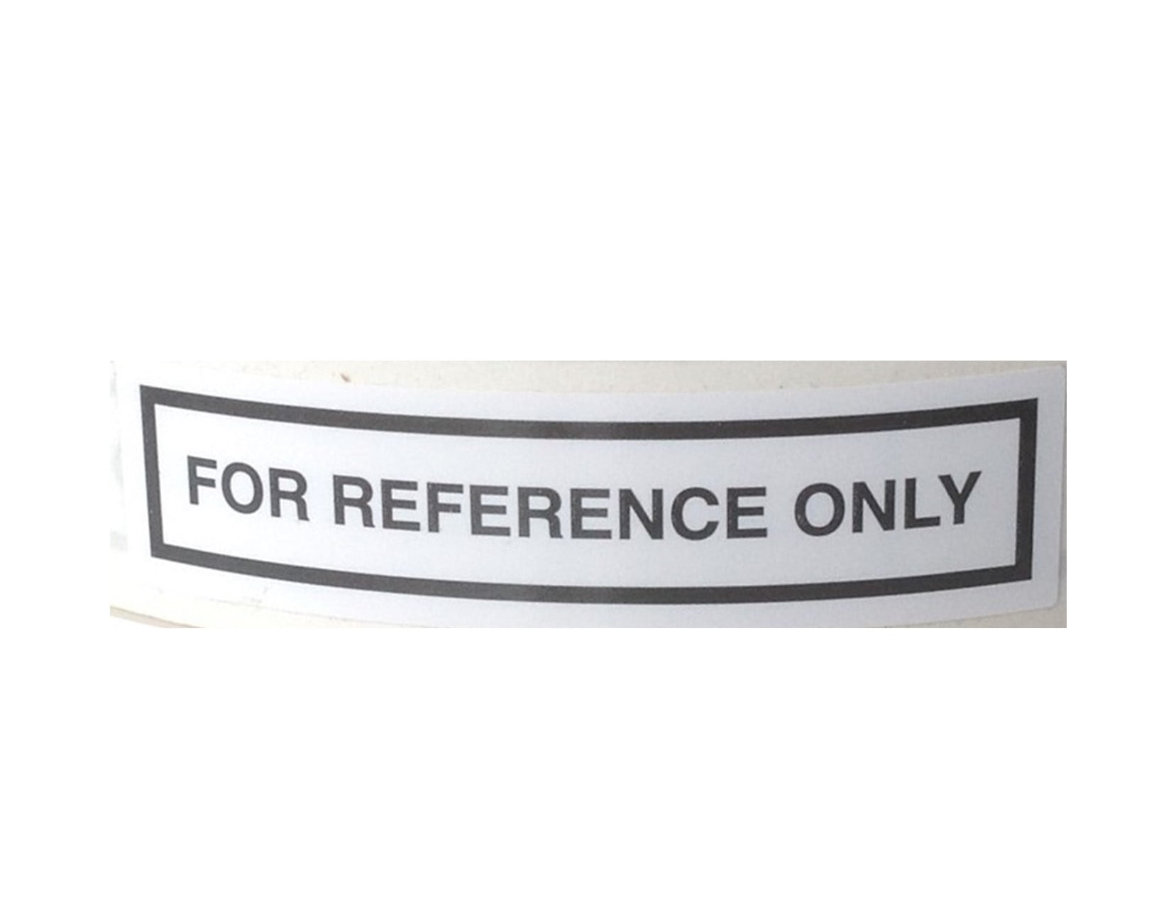 FOR REFERENCE ONLY Vinyl Labels, 1/2" X 2", Black and White - Box of ...