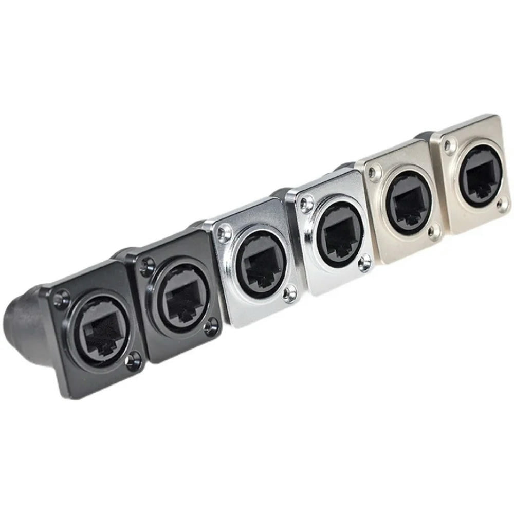 For Rj45 Industrial Network Cable Connector Panel Mounted Crystal Connector Plug Socket