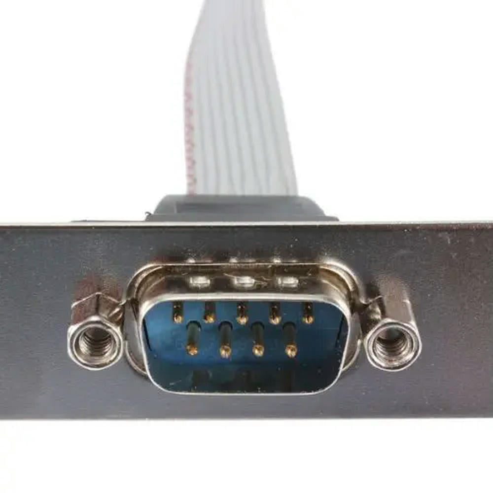 FOR RS232 Serial D-Sub DB9 9Pin Male to IDC 10Pin Female Ribbon Cable ...
