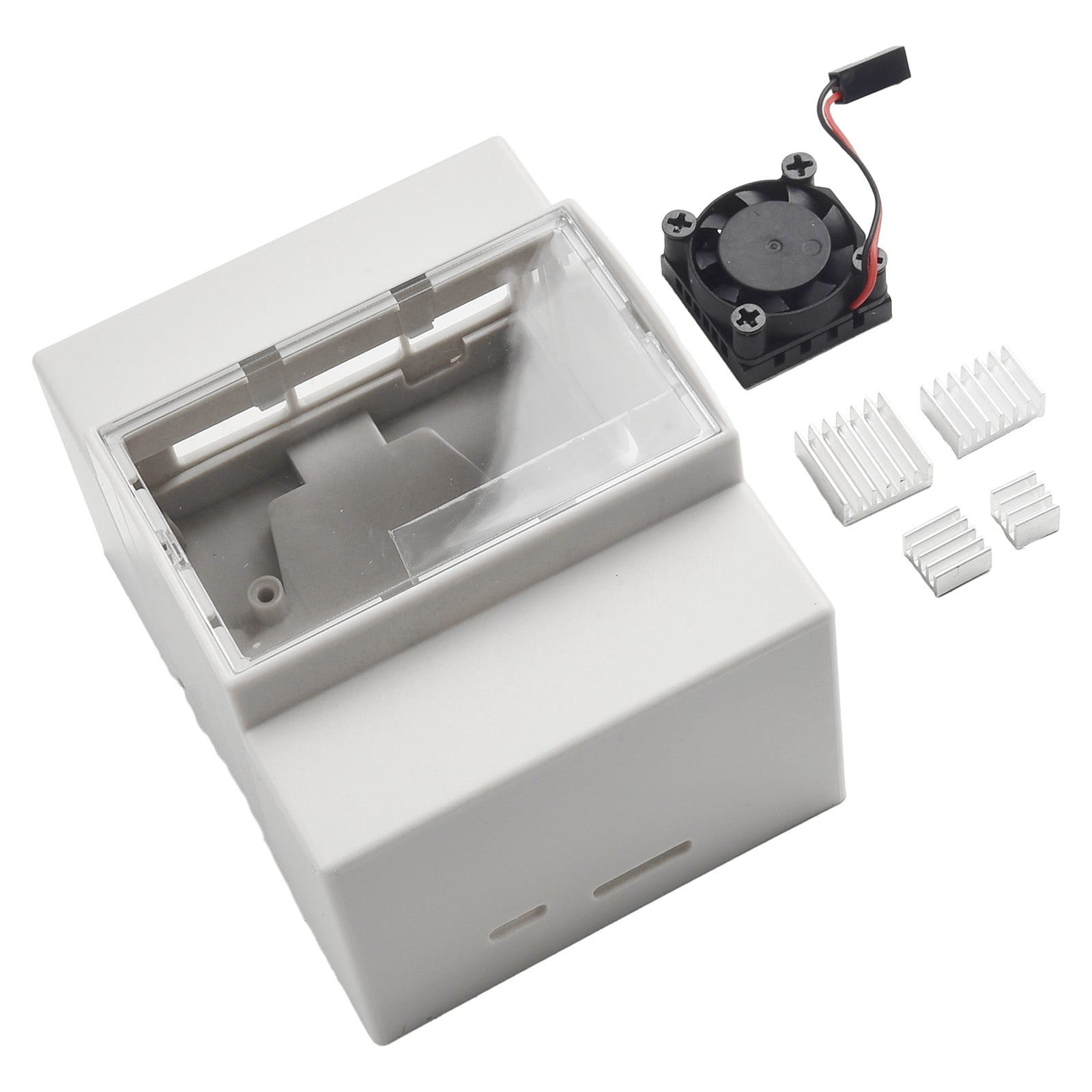 FOR Raspberry ABS Case DIN Rail Mount Protection Enclosure for RPI 4B ...
