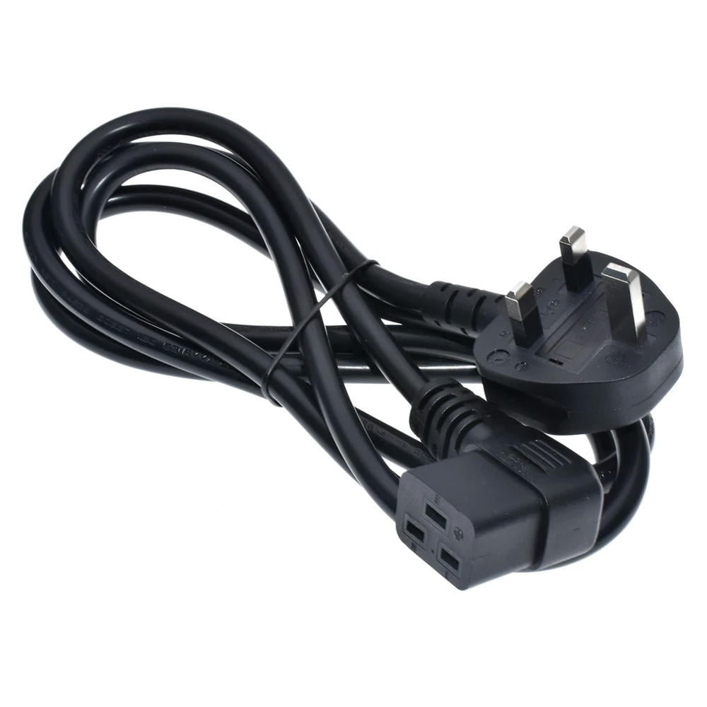 FOR Right Angle C19 to UK BS1363 Power Cable for Server/PDU Connected ...