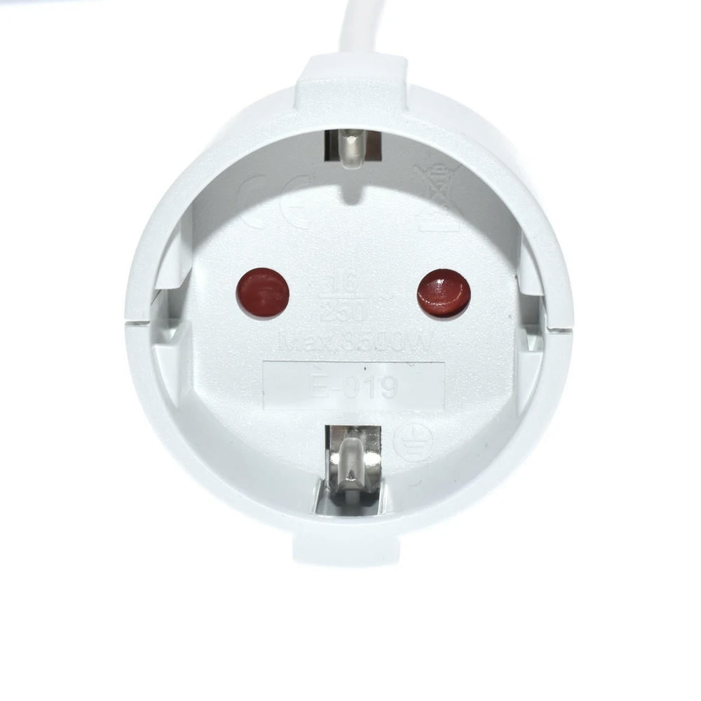 FOR SABS to CEE 7/3 Female outlet extension cord White color Cable ...