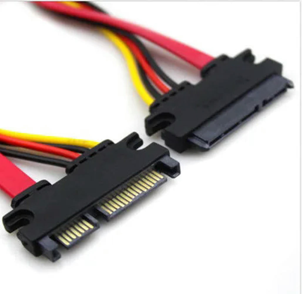 FOR SATA Extender Cable 22Pin Male to Female 7+15 Pin Serial ATA SATA ...