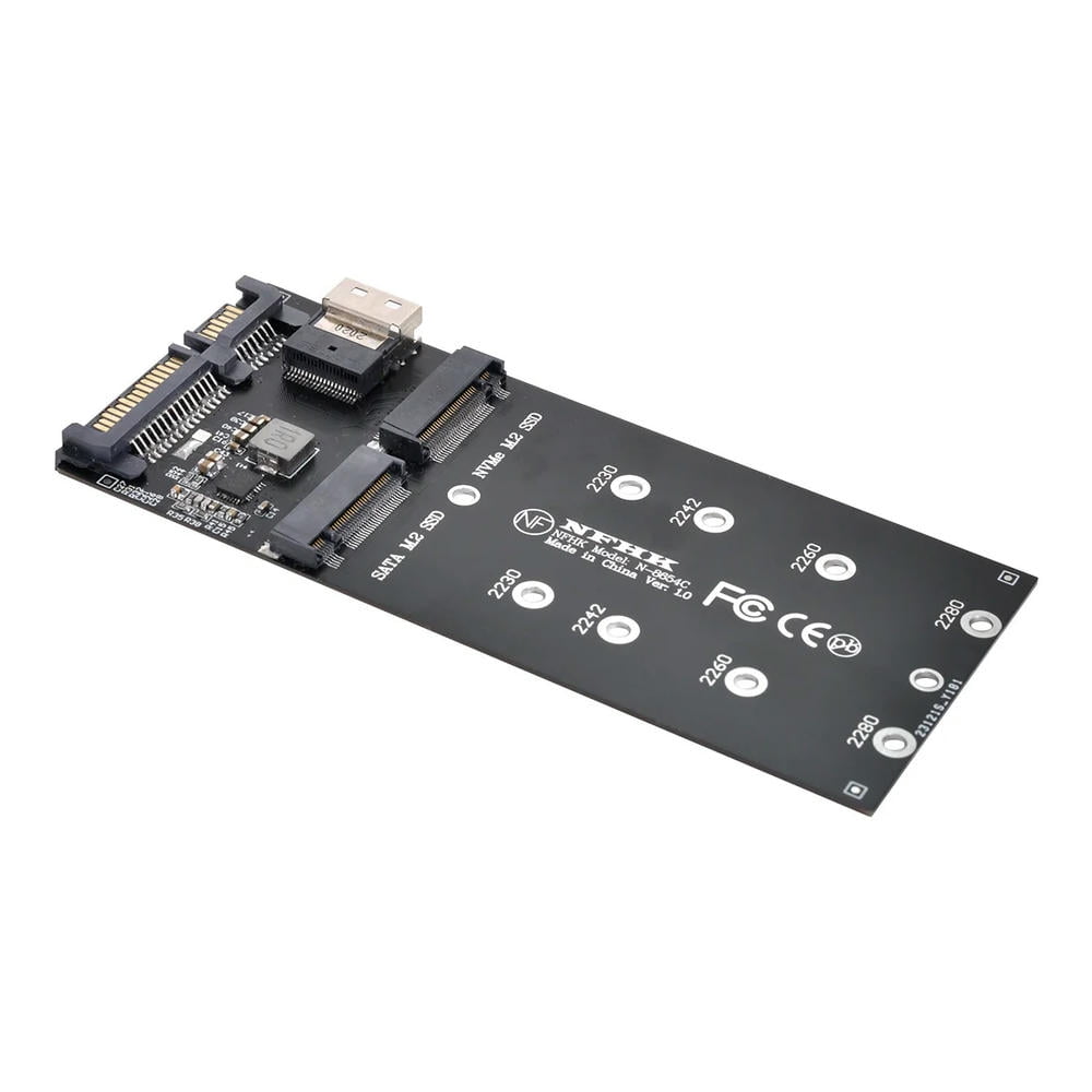FOR SATA for Adapter SFF-8654 to M.2 U2 Kit NGFF M-Key to Slimline SAS NVME PCIe SSD SATA SSD ...