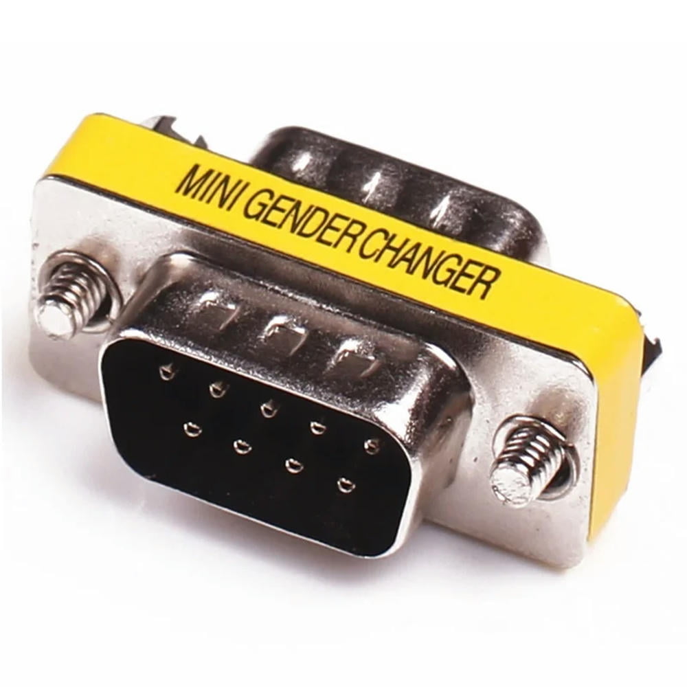 FOR Serial Port Connector of Joint RS232 DB9 9-Pin Adapter Male to Male ...