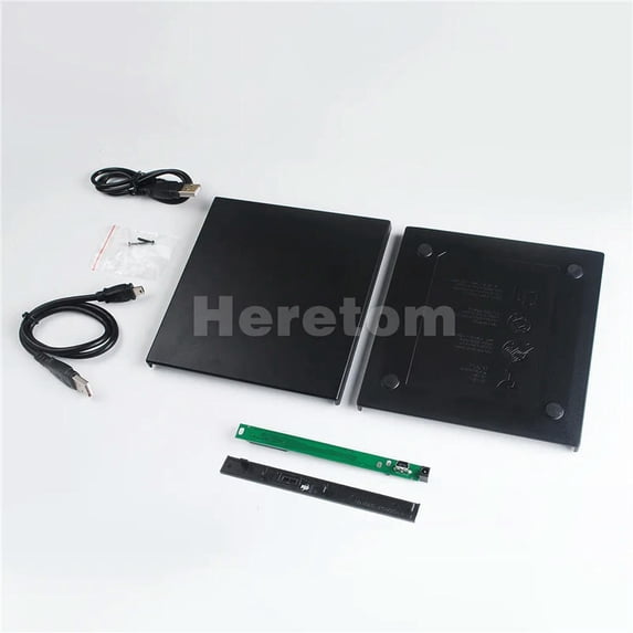 FOR Slim ABS USB 2.0 12.7mm IDE PATA to SATA External CD DVD Optical ...