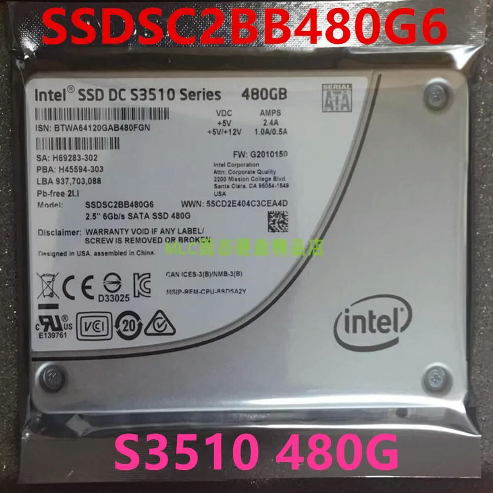 FOR Solid State Drive For SSD DC S3510 480GB 2.5 SATA For SSDSC2BB480G6 SSDSC2BB480G601 ...