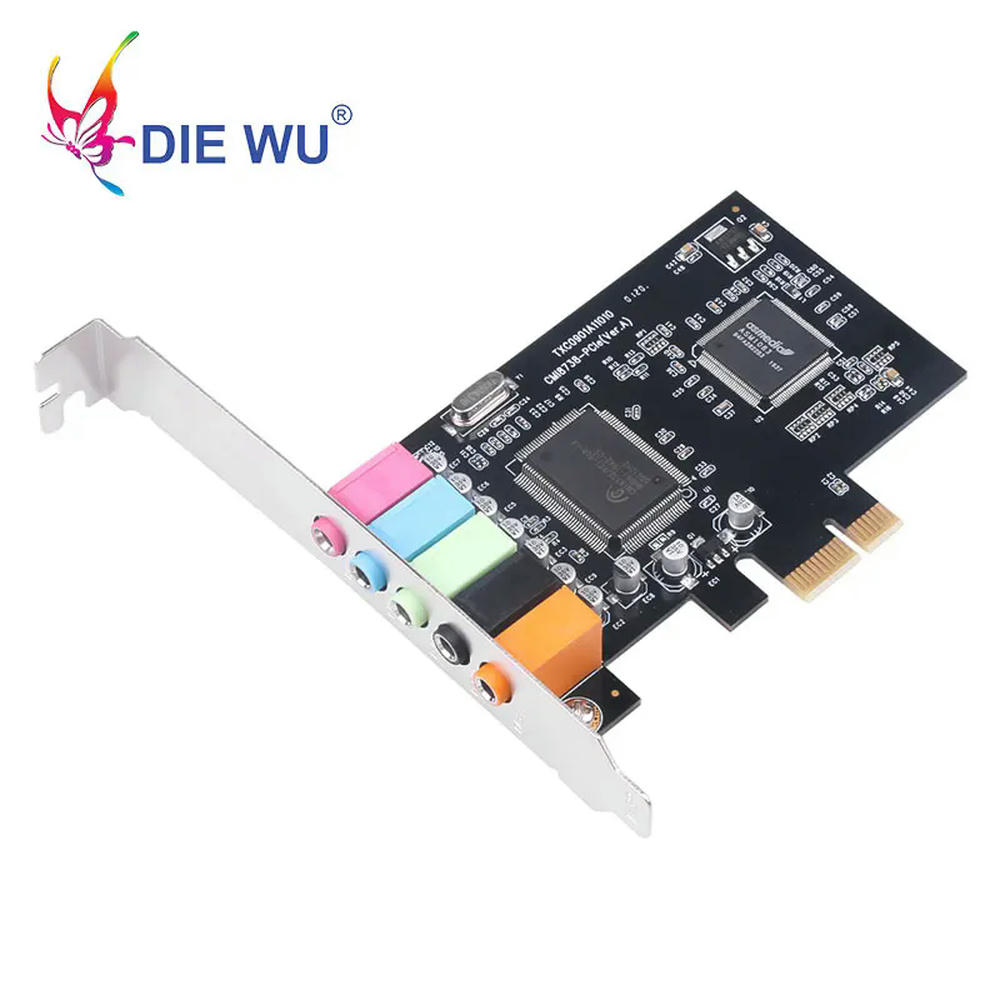 FOR Sound Card 5.1CH PCIE X1 5.1 Channel CMI8738 set Audio InterfacePCI ...