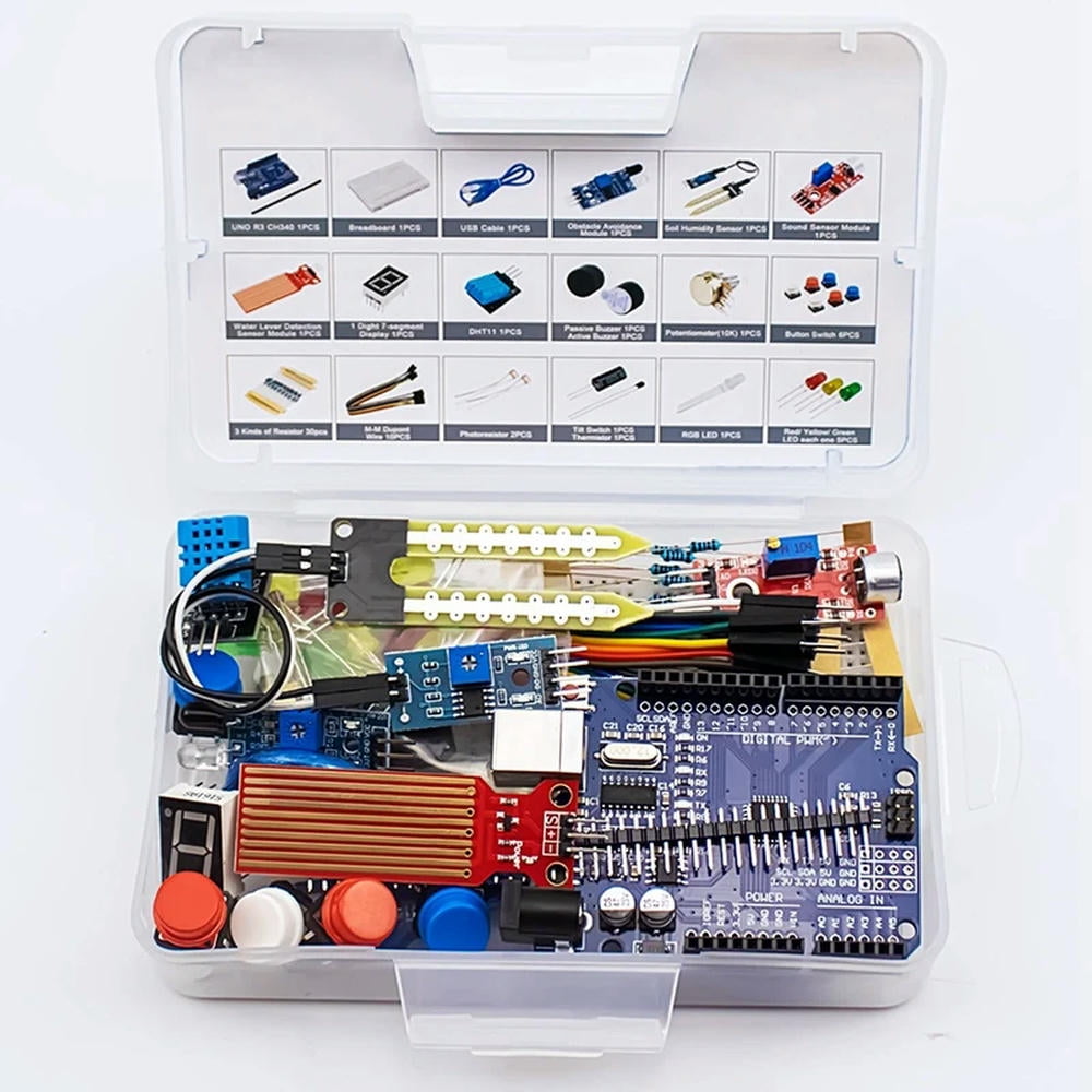 FOR Suitable For Uno R3 DIY Kit Capacitor/Bridge/ Starter Kit - Walmart.com