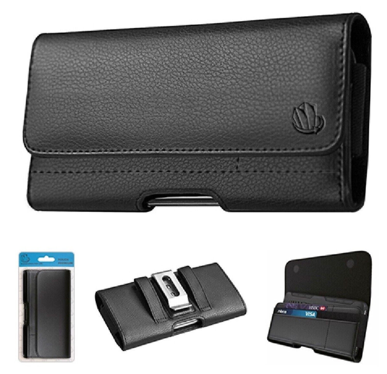 FOR TCL 30 Z 4188C / 30 LE T602DL Belt Clip Credit Card 6.7 Black Pouch ...