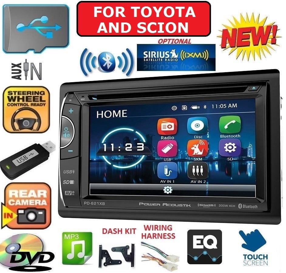 FOR TOYOTA & SCION Dvd Cd Bluetooth USB Aux Car Radio Stereo OPTIONAL ...