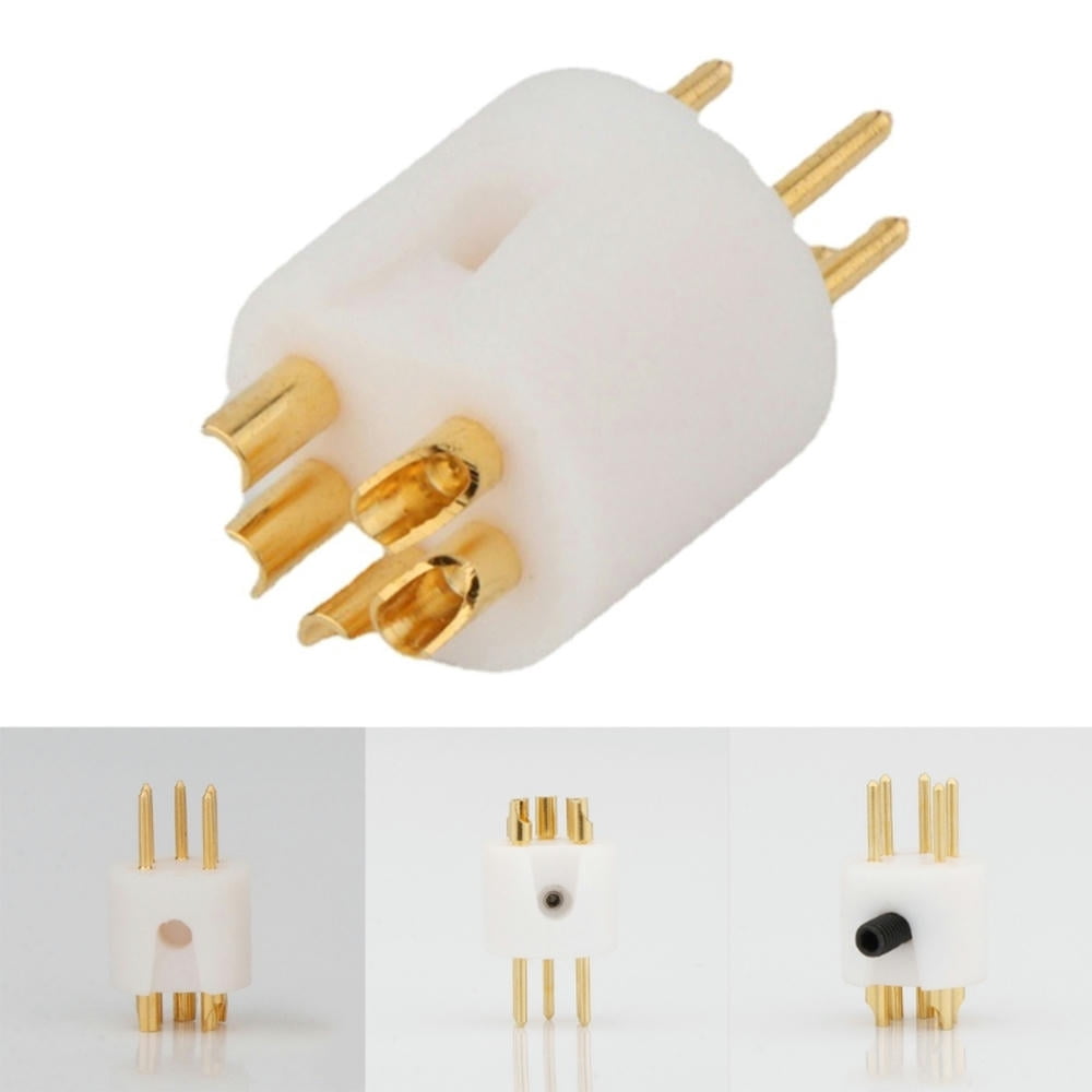 FOR Turntabe 5pi DIN Brass Gold Plated Plug Wall Singing Pin 5pin ...