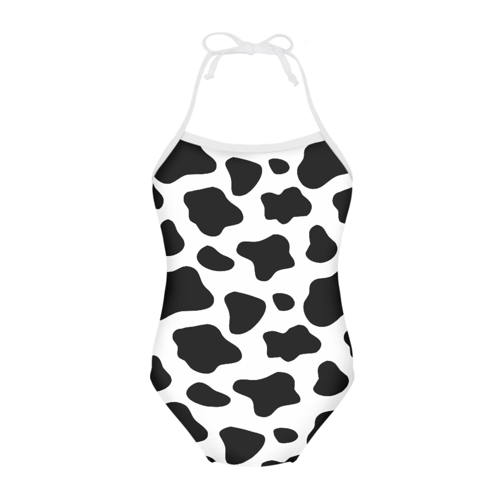 FOR U DESIGNS 1-2T Girls Bathing Suit One Piece Cow Print Swimwear ...