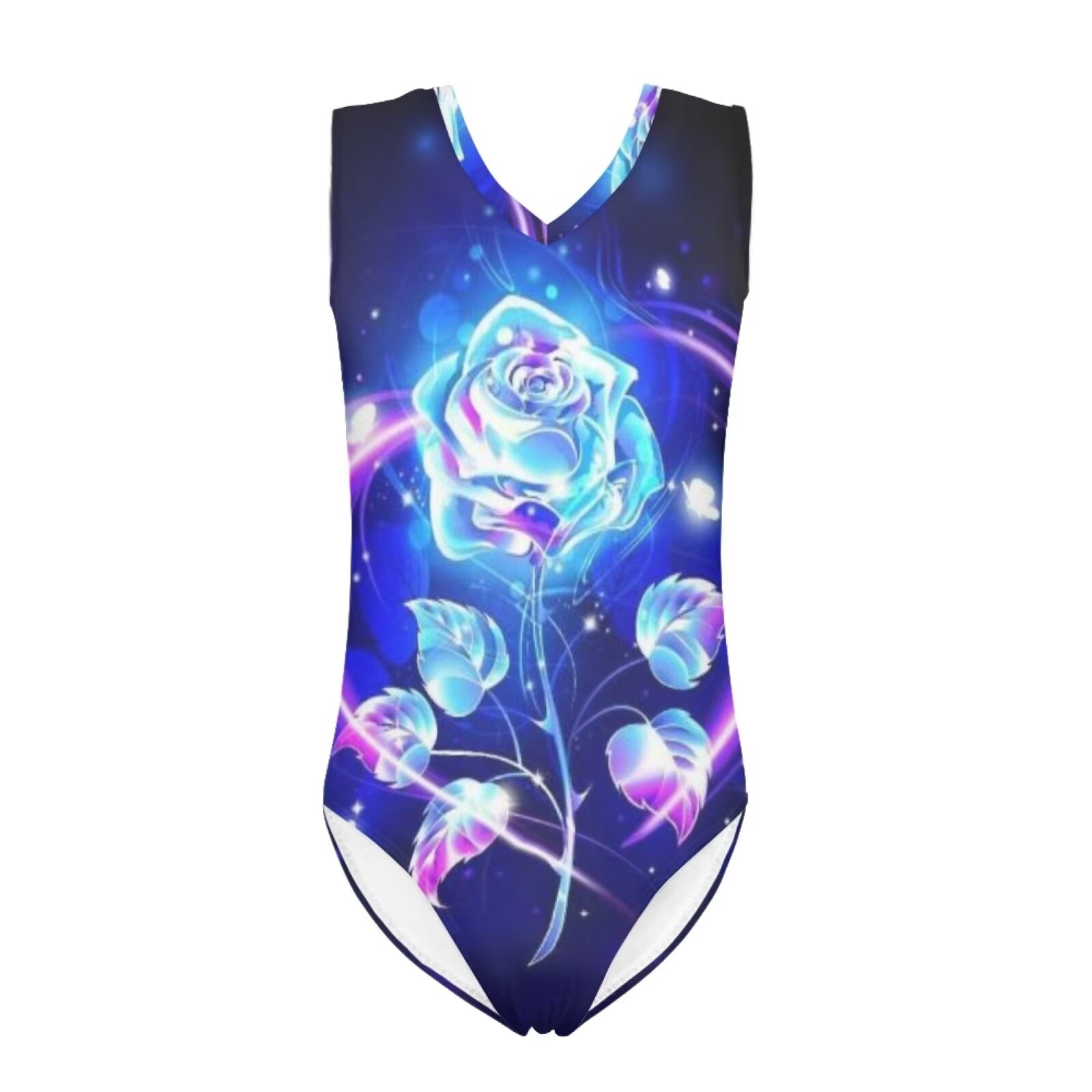 FOR U DESIGNS 11-12 Years Old Kids Casual Bathing Suit Blue Rose Girls ...