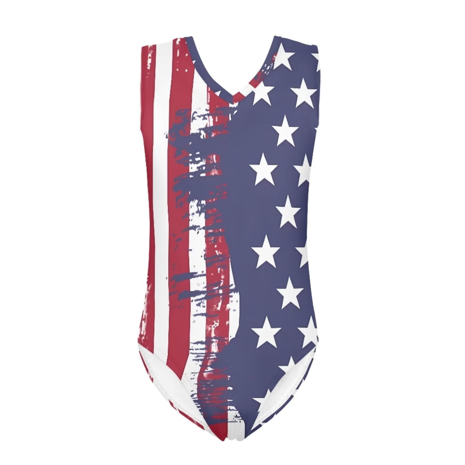 FOR U DESIGNS American Flag One Piece Swimwear for Girls 9-10 Years Old ...