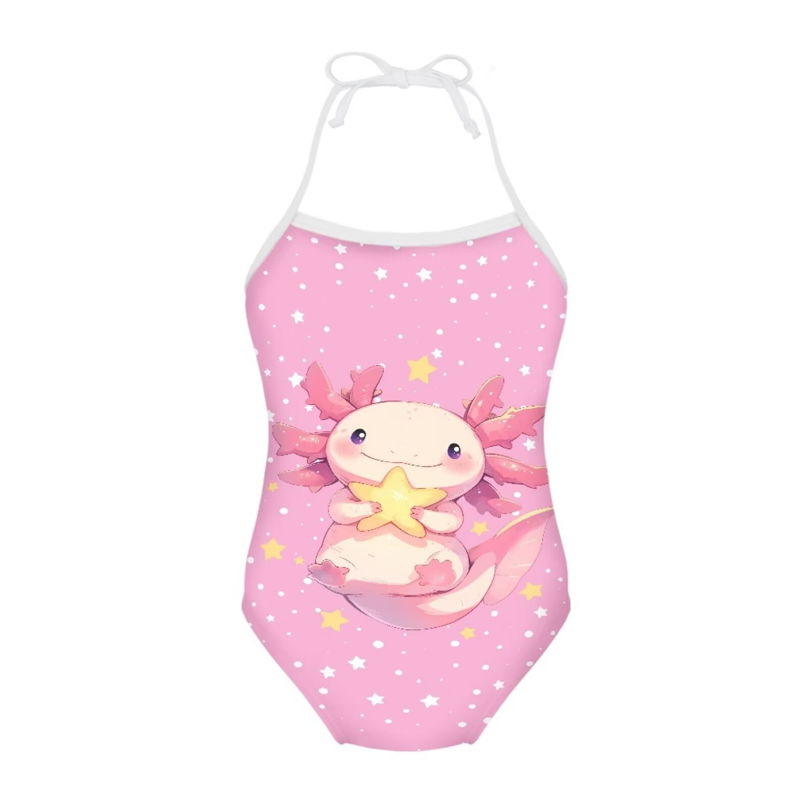FOR U DESIGNS Axolotl Girls Halter Swimsuit Leotards for Swimming ...
