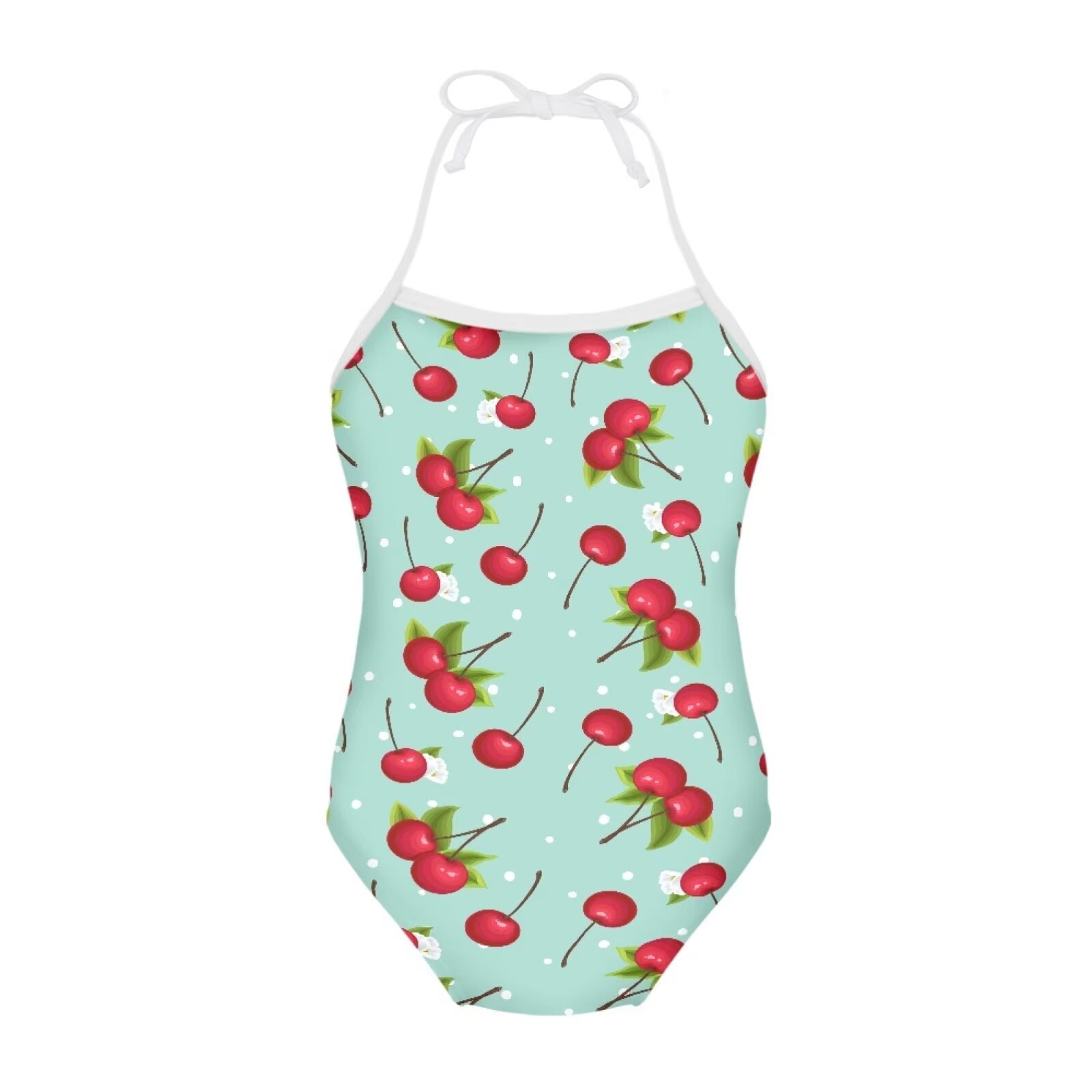 FOR U DESIGNS Blue One Piece Swimwear for Girls 7-8 Years Old Cherry ...