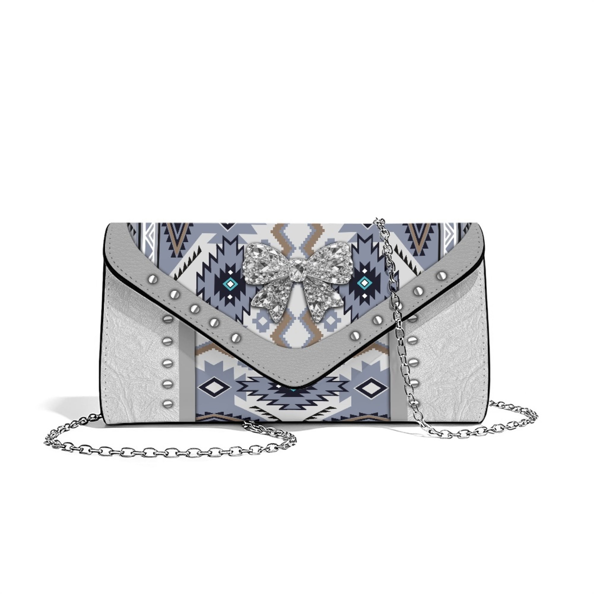 FOR U DESIGNS Bowknot Geometric Clutch Purses for Women Personalized ...