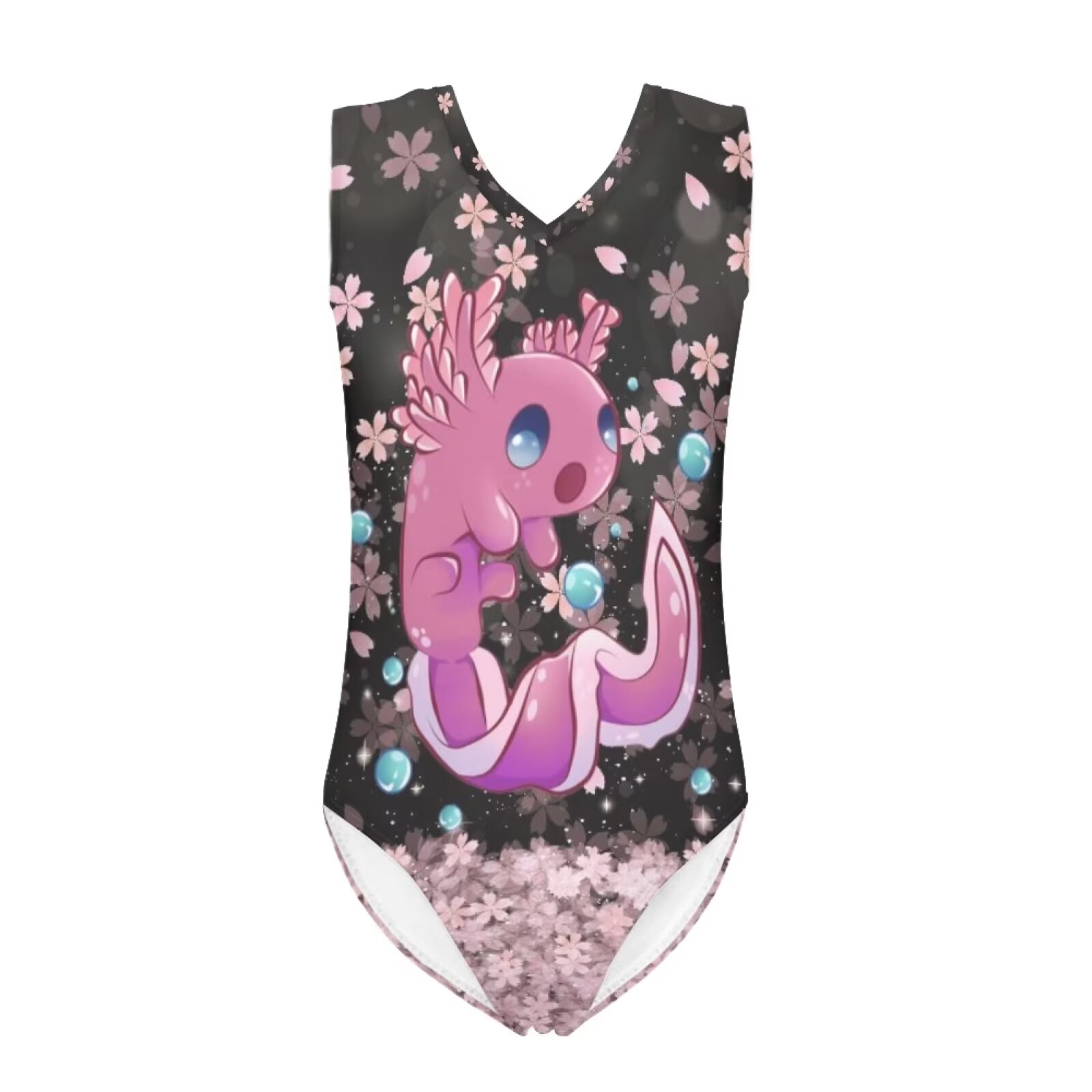 FOR U DESIGNS Breathable One Piece Swimwear for Kids Toddlers Axolotl ...