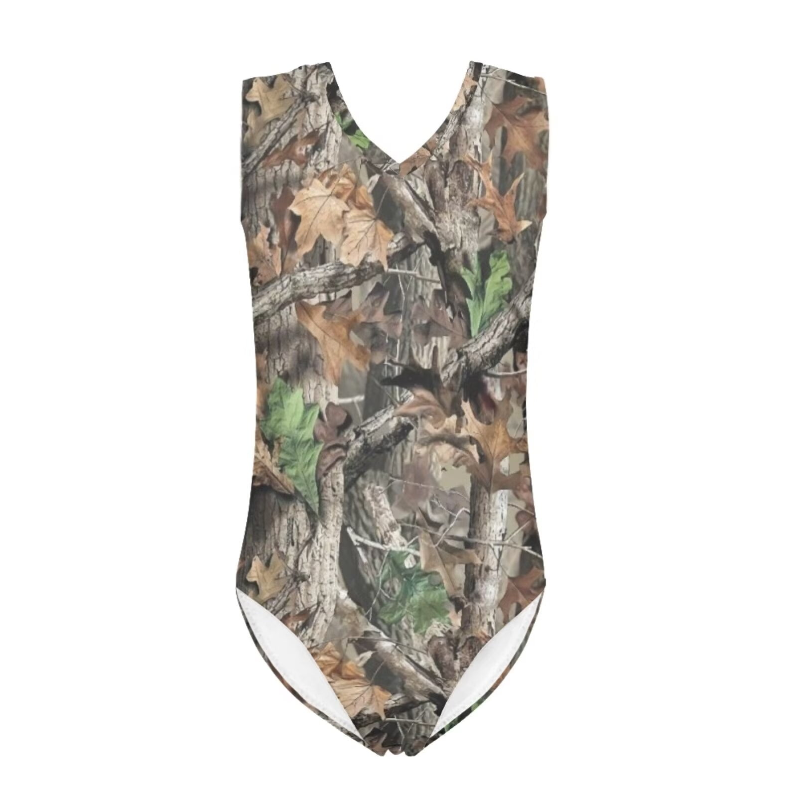 FOR U DESIGNS Camo Hunting Wood Sleeveless Swimsuit Breathable Dancing ...