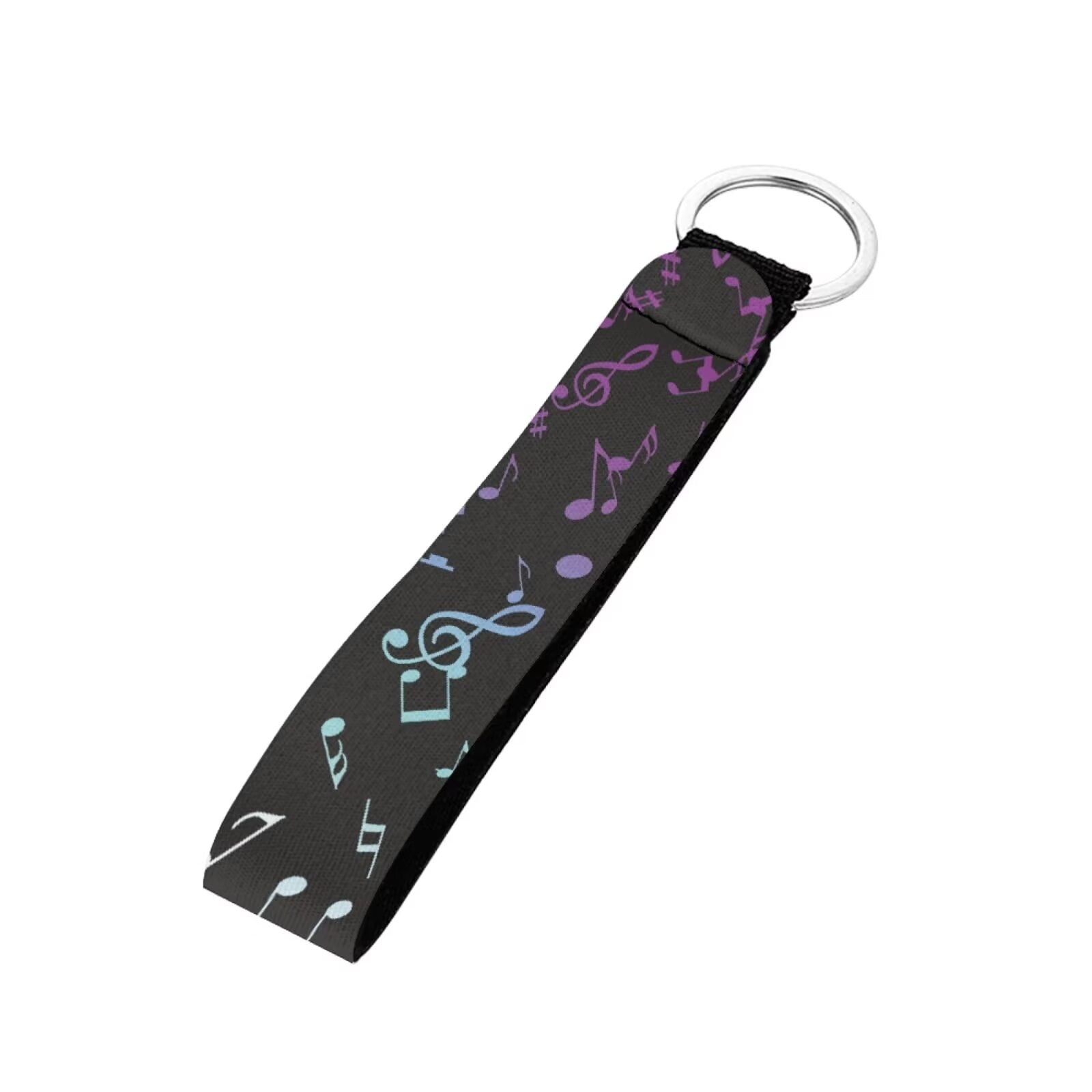 FOR U DESIGNS Colorful Music Notes Keychain Wristlet for Women ...