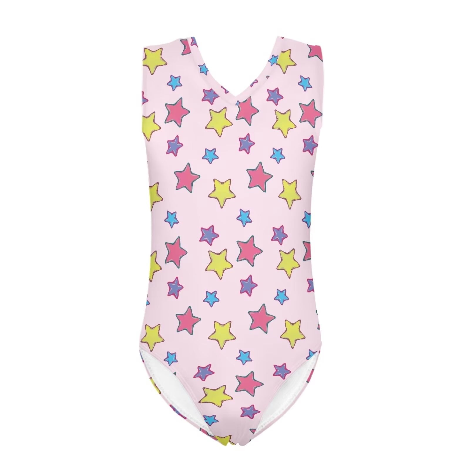 FOR U DESIGNS Colorful Stars One Piece Swimsuit Girls 3-4T Beach Pool ...