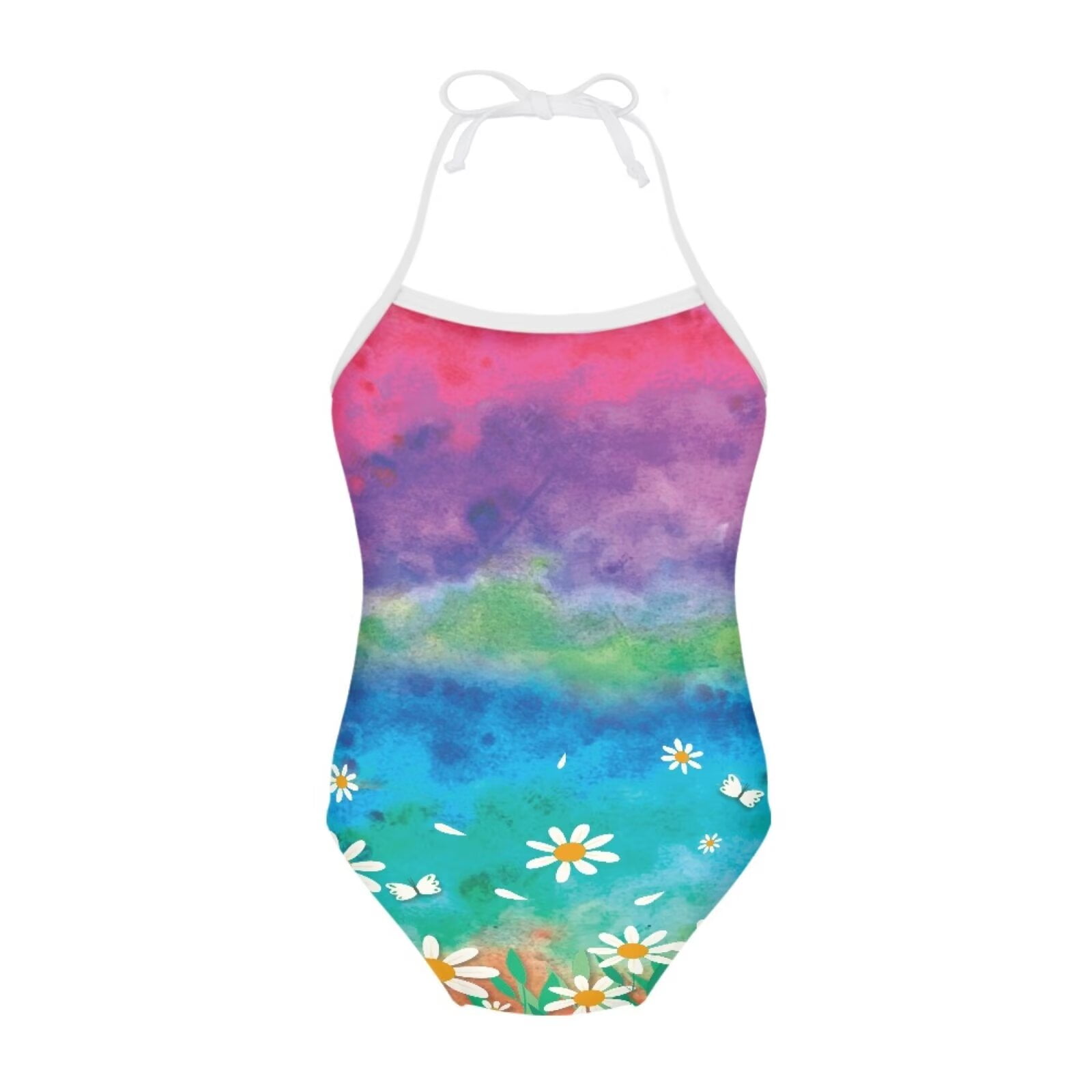 FOR U DESIGNS Daisy Girl Bathing Suit Size 7-8 Years Fashion Colorful ...