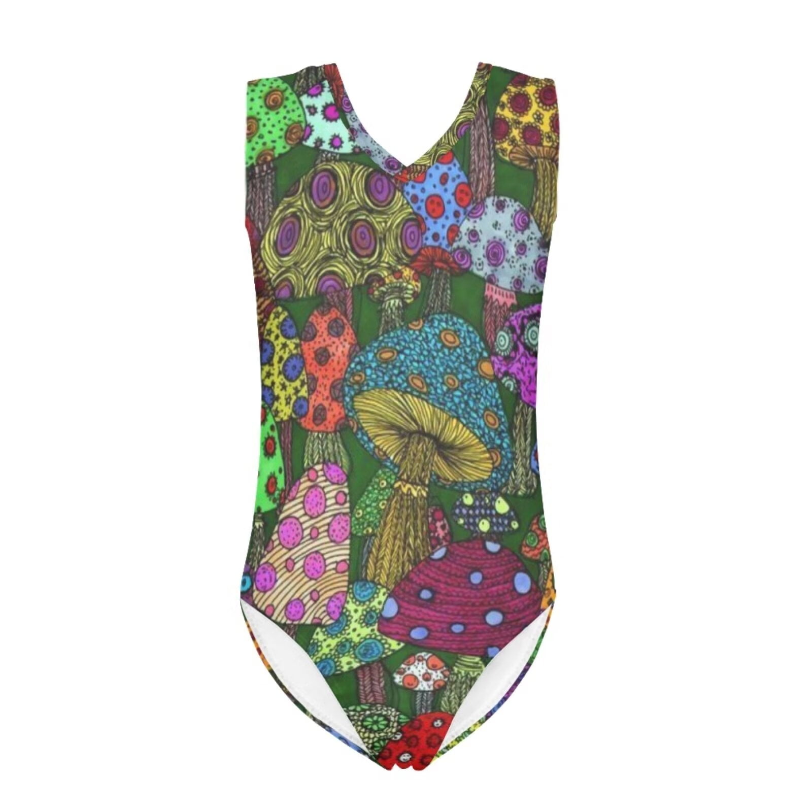 FOR U DESIGNS Fashion Baby Girl Sleeveless Swimsuit Hippie Mushroom One ...