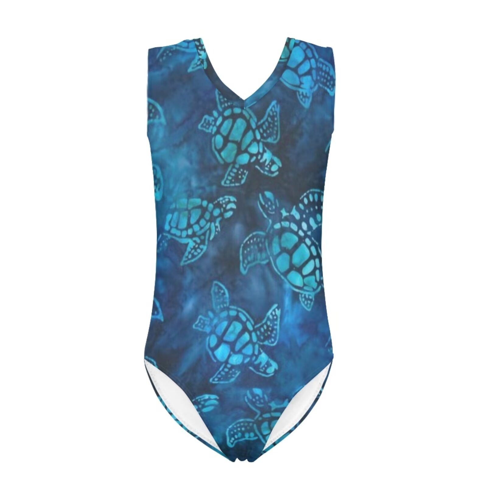 FOR U DESIGNS Fashion Toddler Girls Swimwear Sea Turtle V Neck Bathing ...