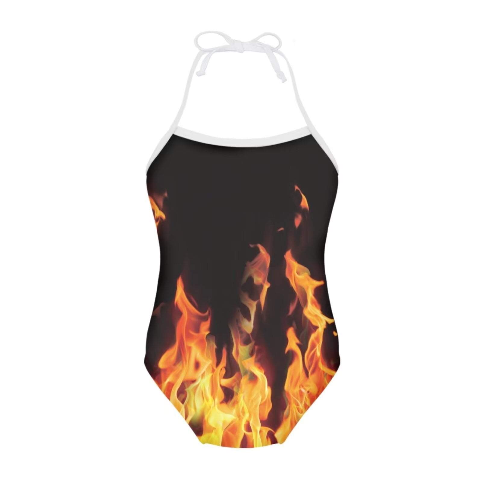FOR U DESIGNS Fire Halter Swimsuit for Teens Girls 5-6 Years Old ...