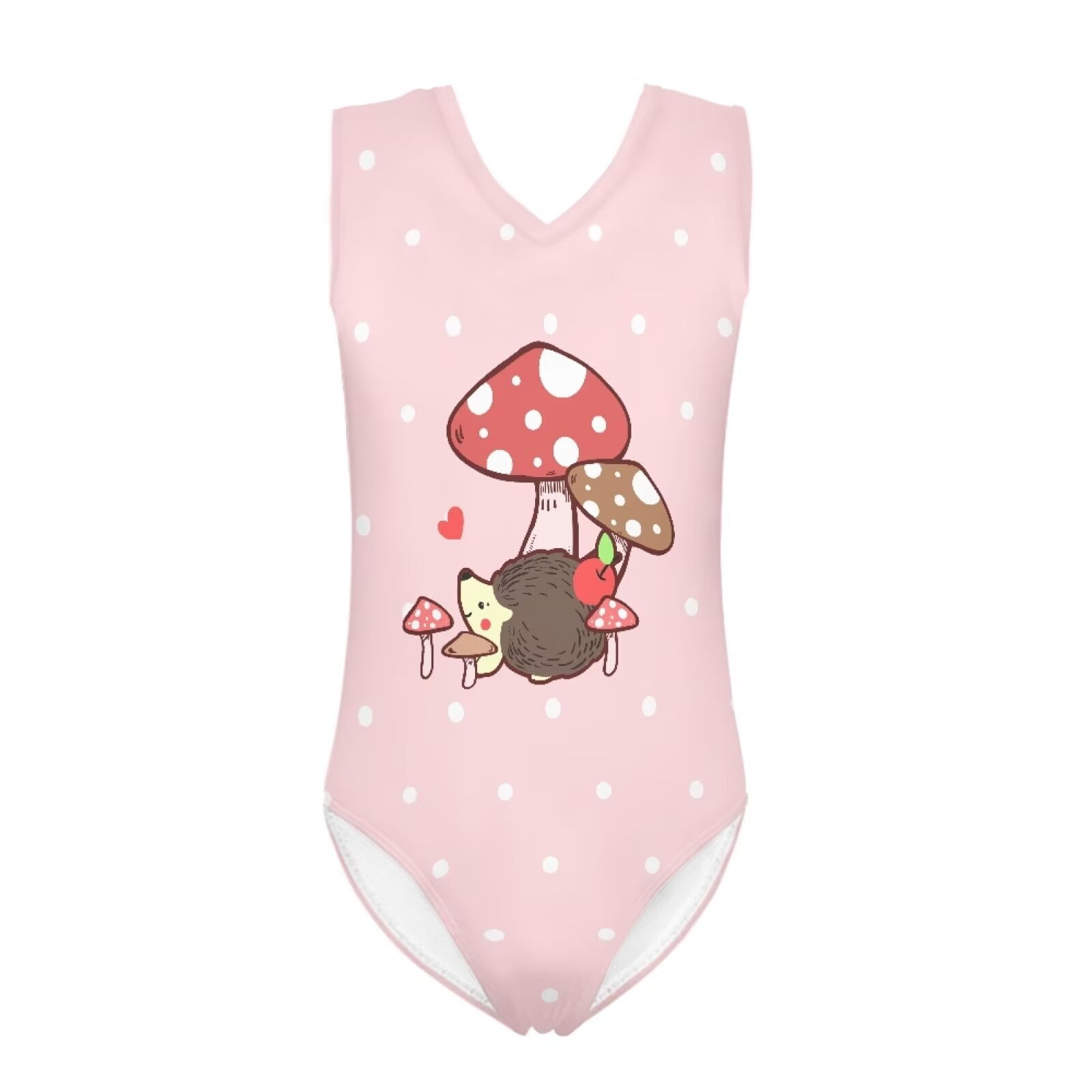 FOR U DESIGNS Girls Swimsuit One Piece Pink Athletic Bathing Suit for ...