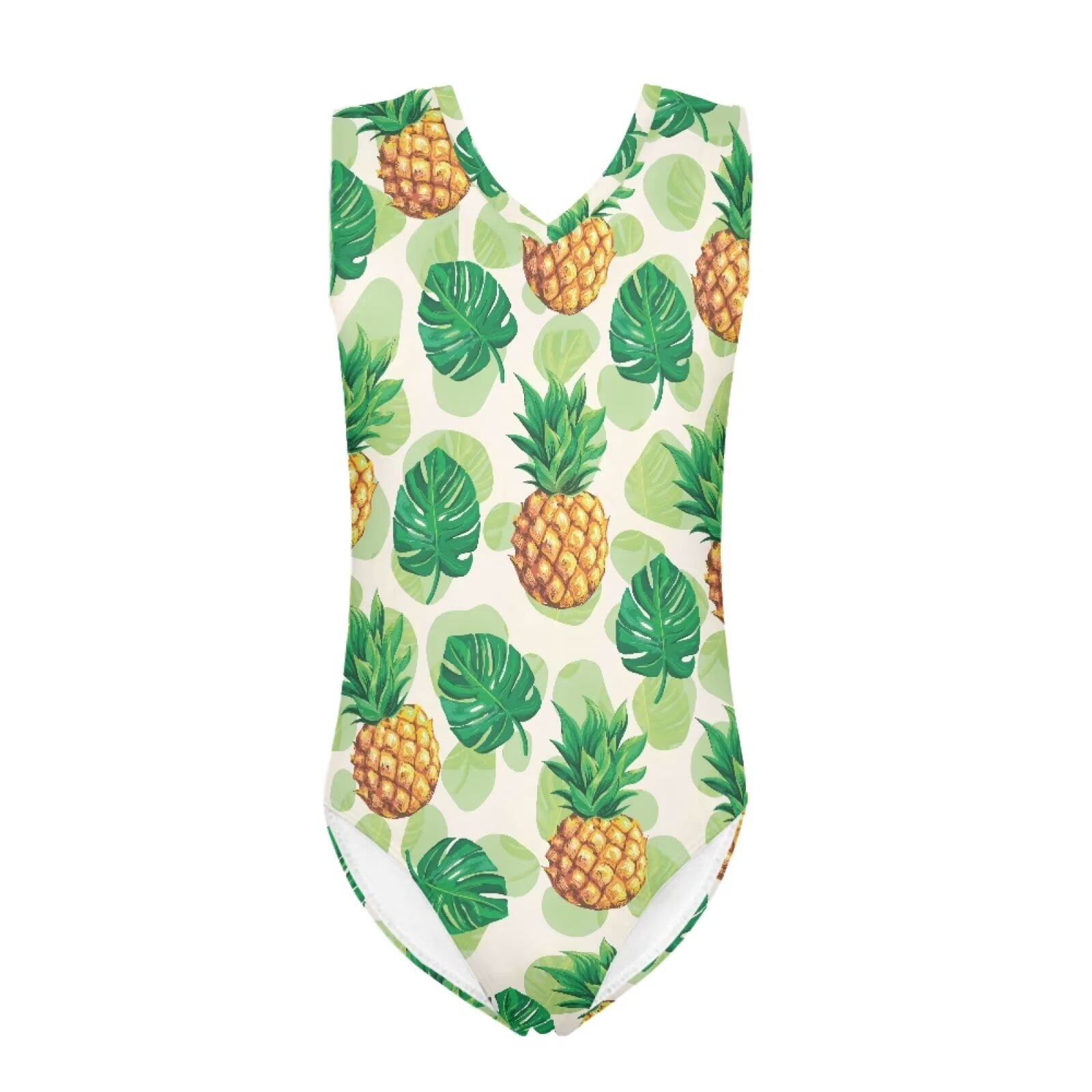 FOR U DESIGNS Lightweight Baby Girl Sleeveless Swimwear Pineapple Palm ...