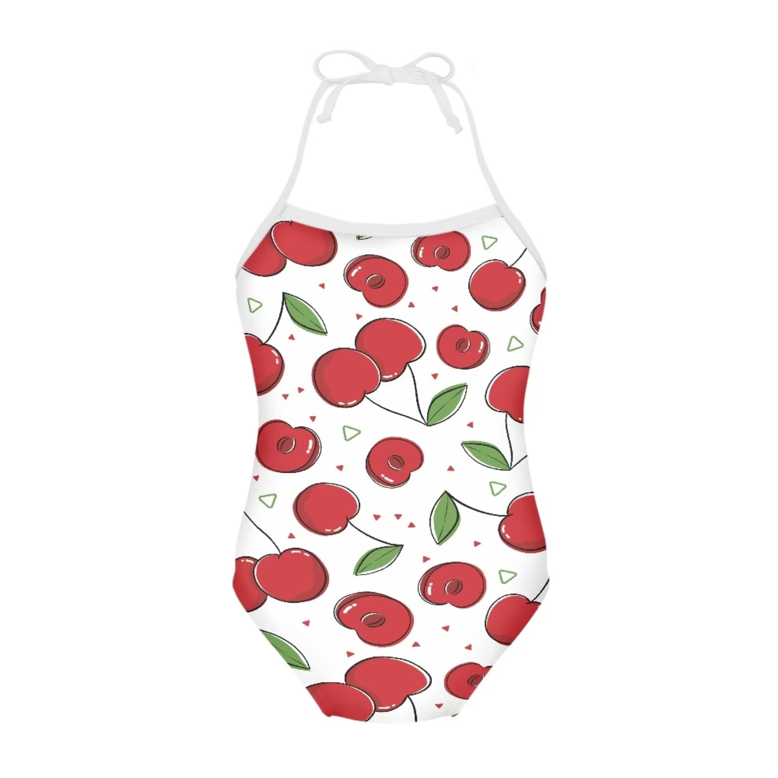 FOR U DESIGNS Lightweight Girl Swimsuit Size 1-2 Years Cherry Off ...