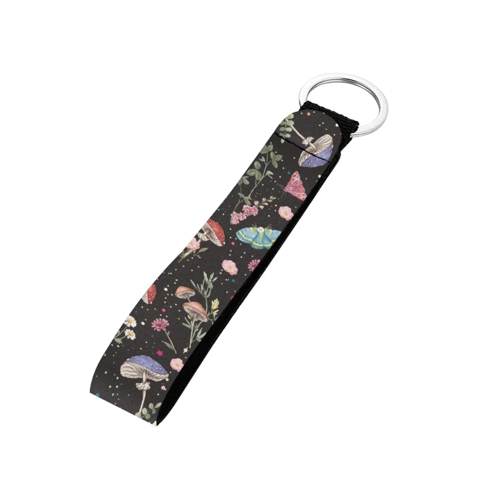 FOR U DESIGNS Lightweight Keychain Wristlet Strap Aesthetic Mushroom ...