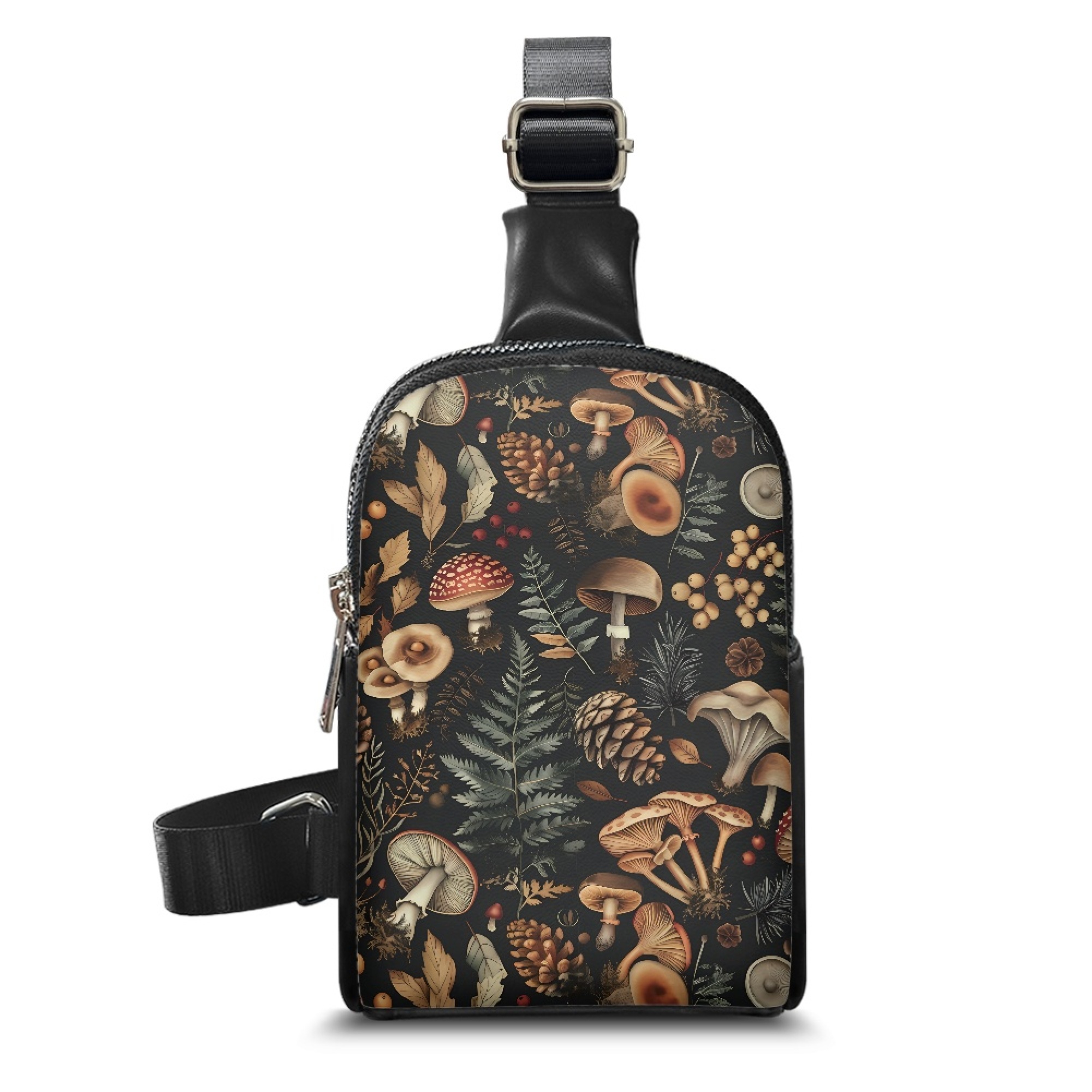 FOR U DESIGNS Mushroom Crossbody Sling Bag for Women PU Leather Fanny ...