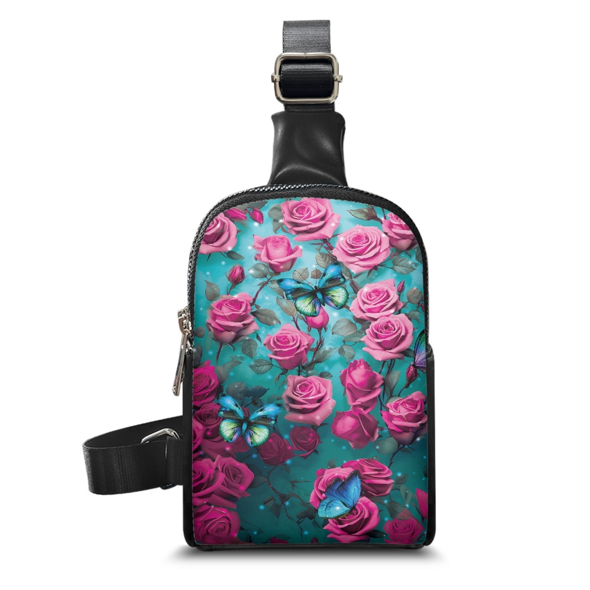 FOR U DESIGNS Pink Rose Crossbody Bags for Women Fanny Pack for Travel ...