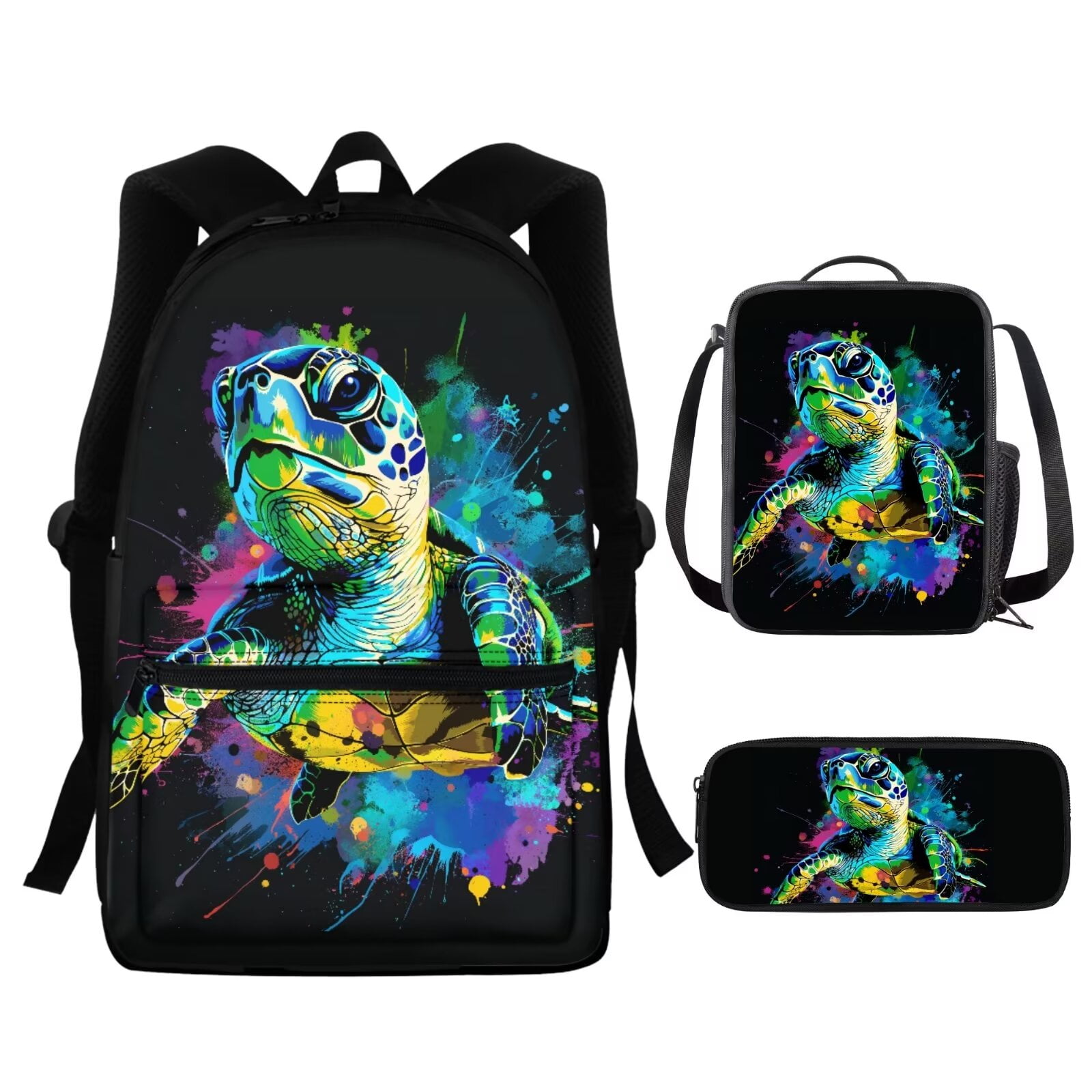 FOR U DESIGNS Sea Turtle Backpack with Lunch Bag for Boys 3rd Grade 3 ...