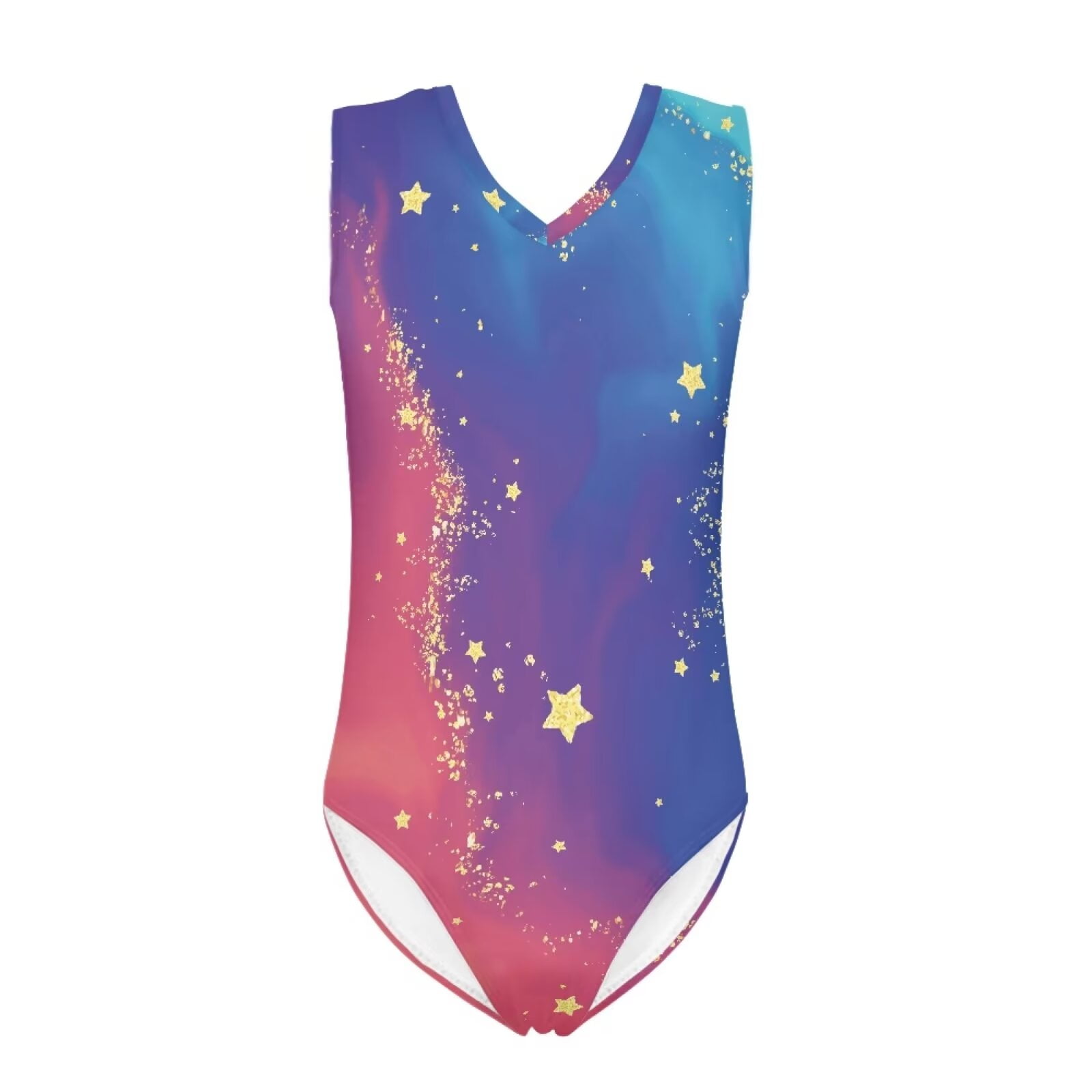 FOR U DESIGNS Starry Sky Girls Swimwear One Piece Size 5-6T Athletic V ...