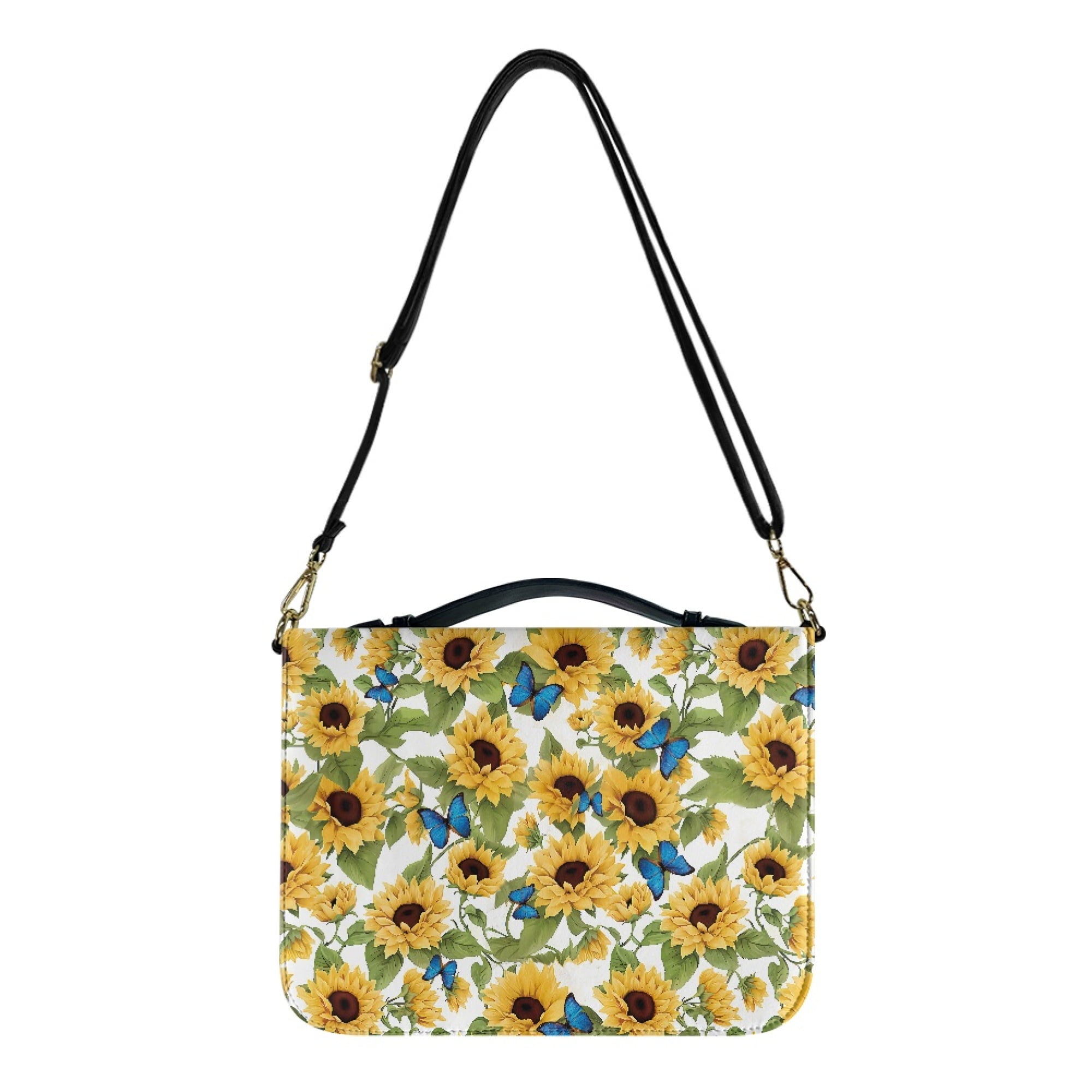 FOR U DESIGNS Sunflower Butterfly PU Leather Bible Cover Case Aesthetic ...