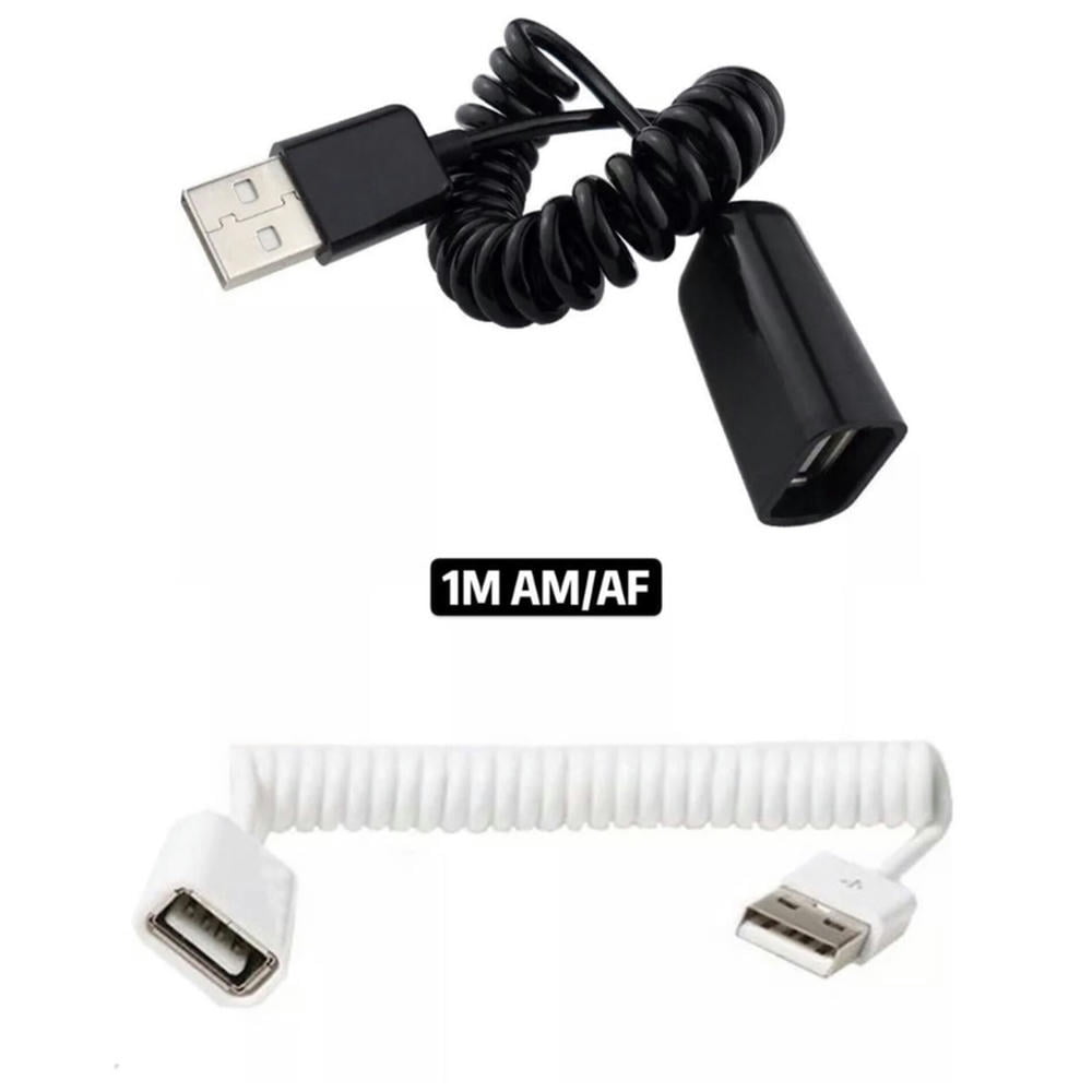 FOR USB 2.0 Expaion Spring Coiled Cable Spiral Flexible Active Exteion ...