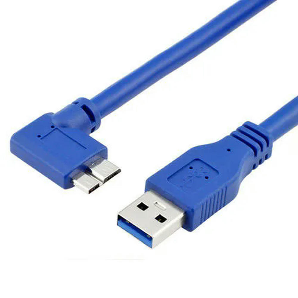 FOR USB 3.0 Left Right d A Male To Micro B Male 10 Pin Short Adapter ...
