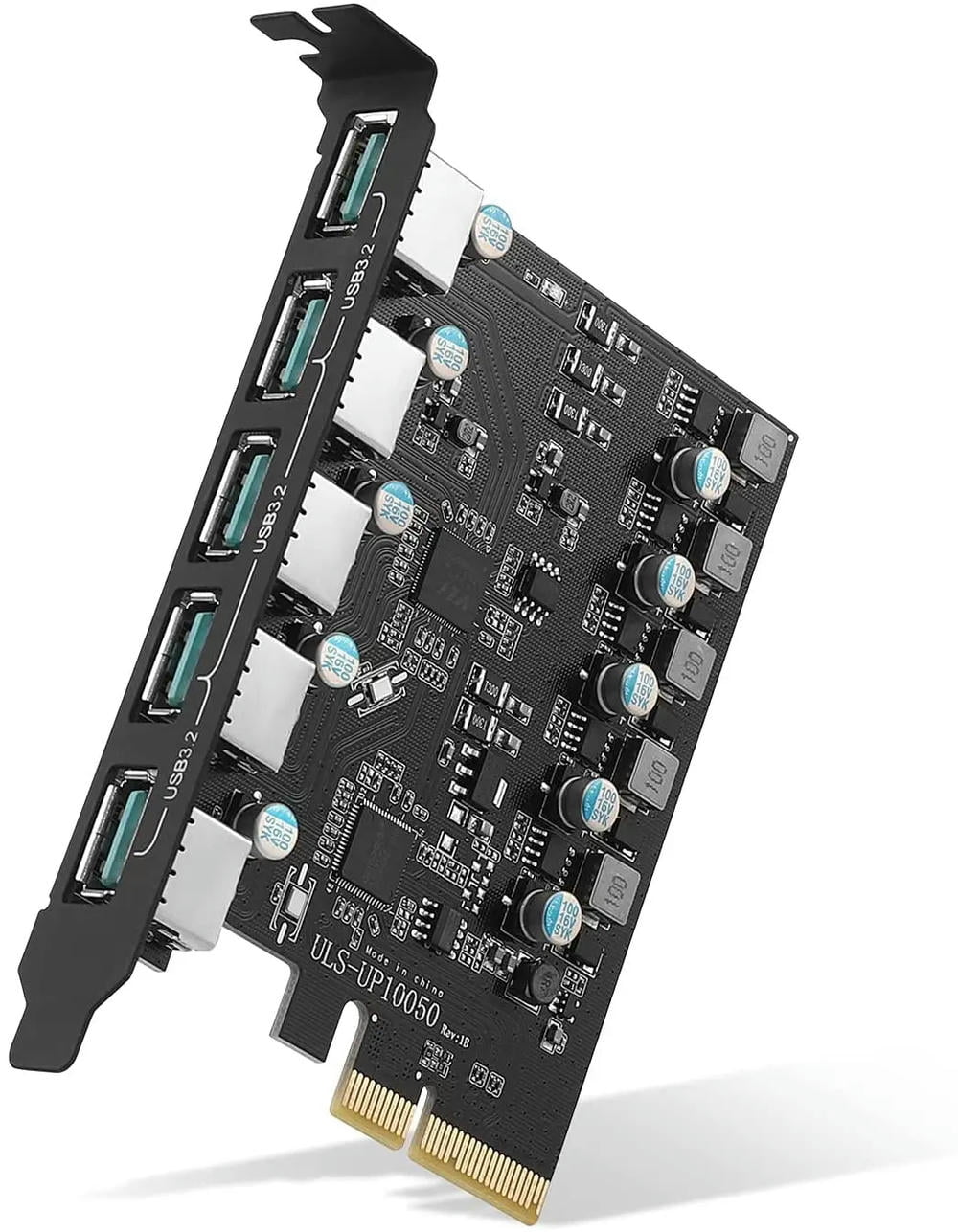 FOR USB 3.2 Card 5 Port Gen2 20Gpbs PCIe X4 TYPEA Hub Motherboard ...