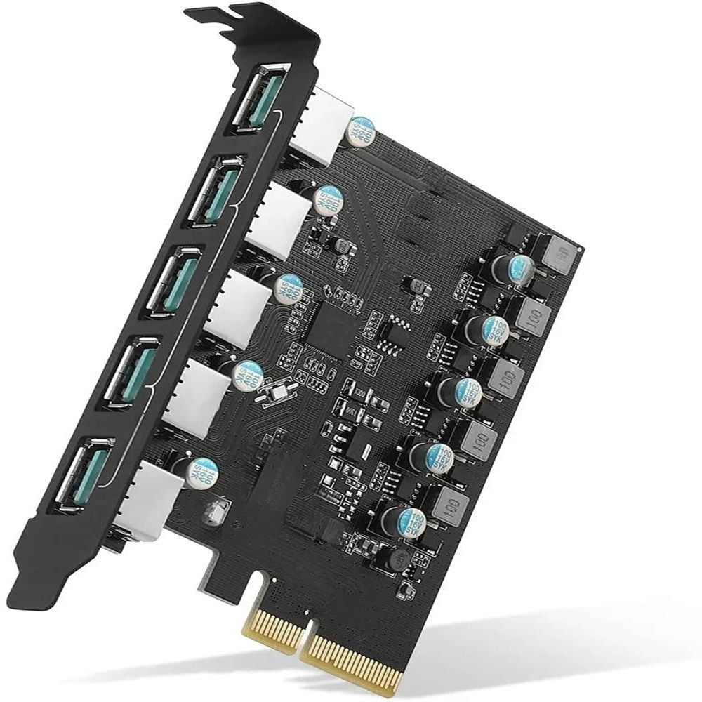 FOR USB 3.2 Card 5 Port Gen2 20Gpbs PCIe X4 TYPEA Hub Motherboard ...