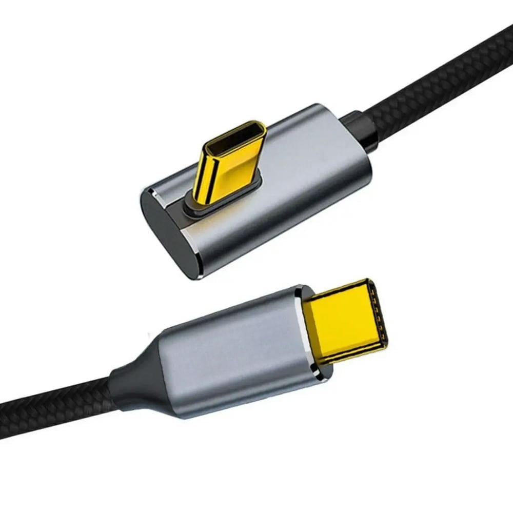 FOR USB C to C Cable USB 3.1 Type C 10Gbps 100W Data Extension Cable 90 ...